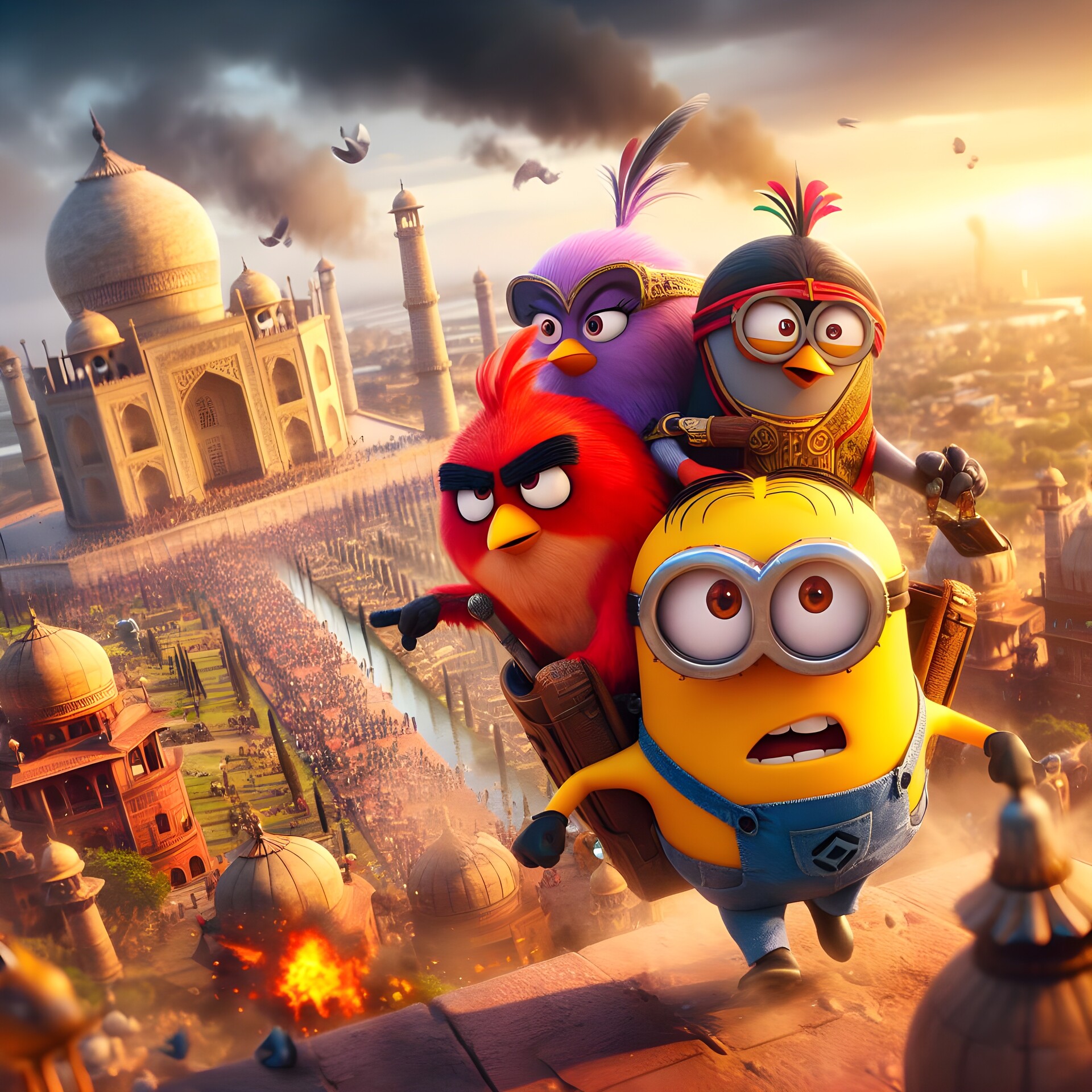 ArtStation - When Minions and Angry Birds collide in India for a vacay ...