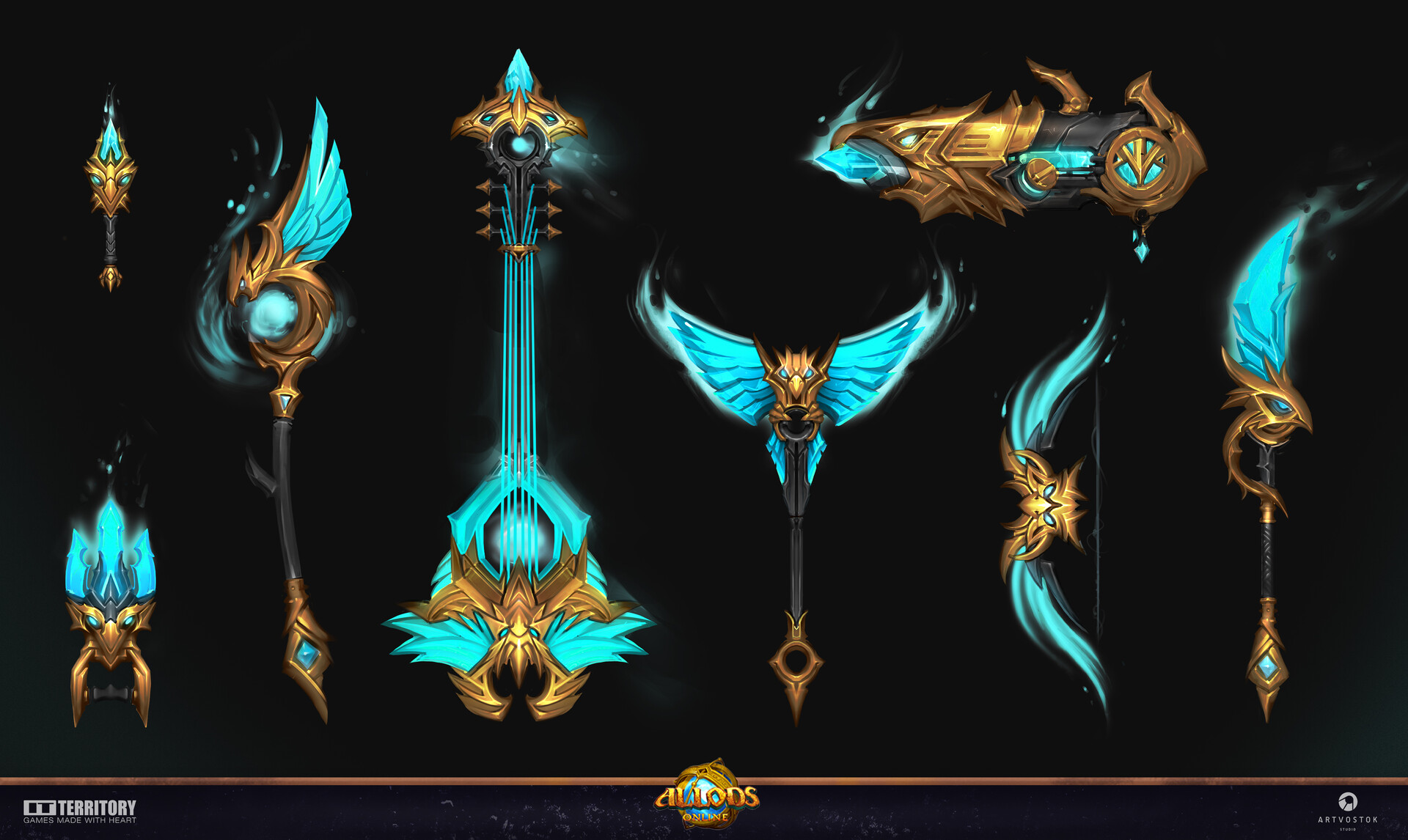 ARTVOSTOK STUDIO - Allods Online - 2D weapon concepts