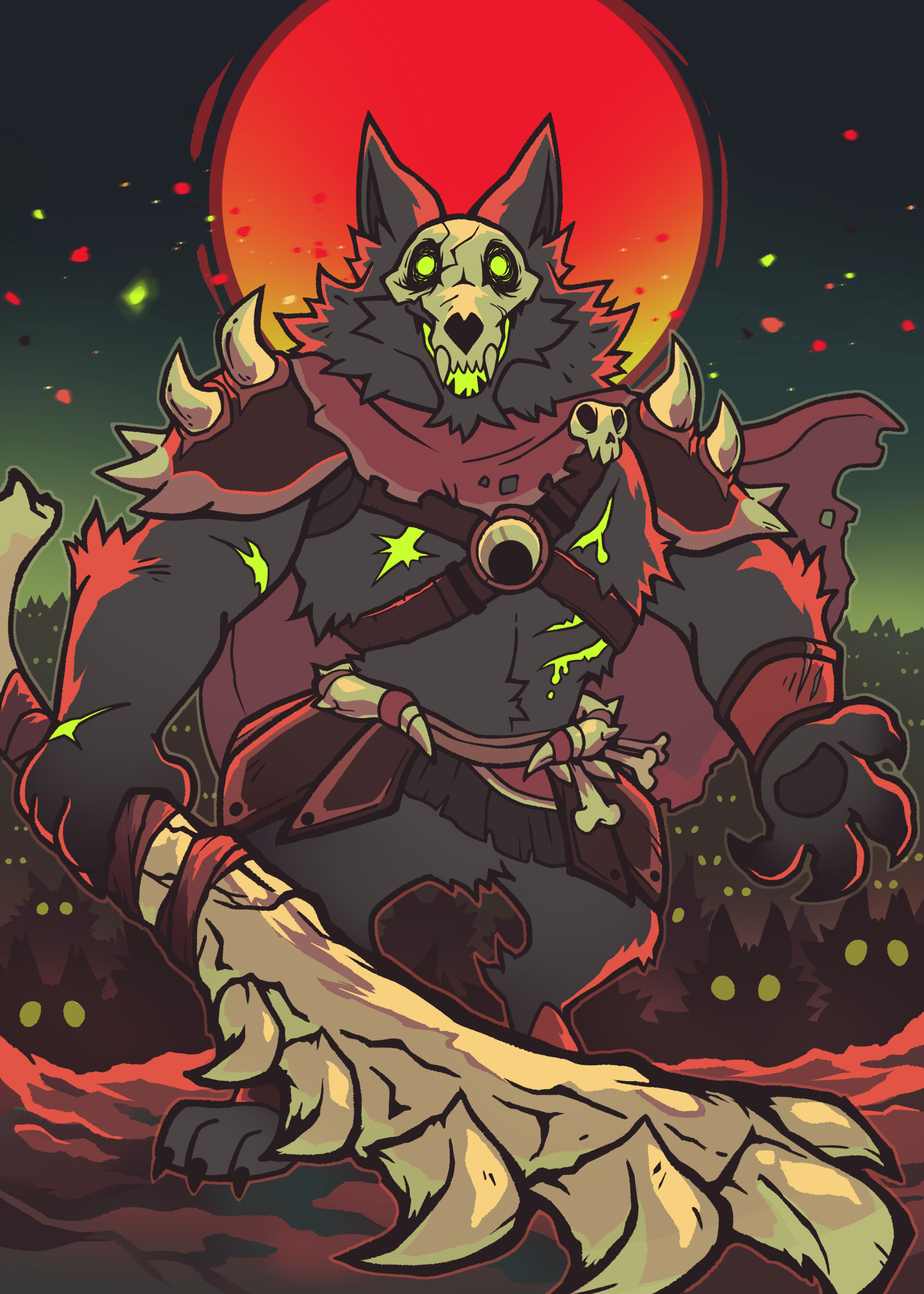 zombie wolf art