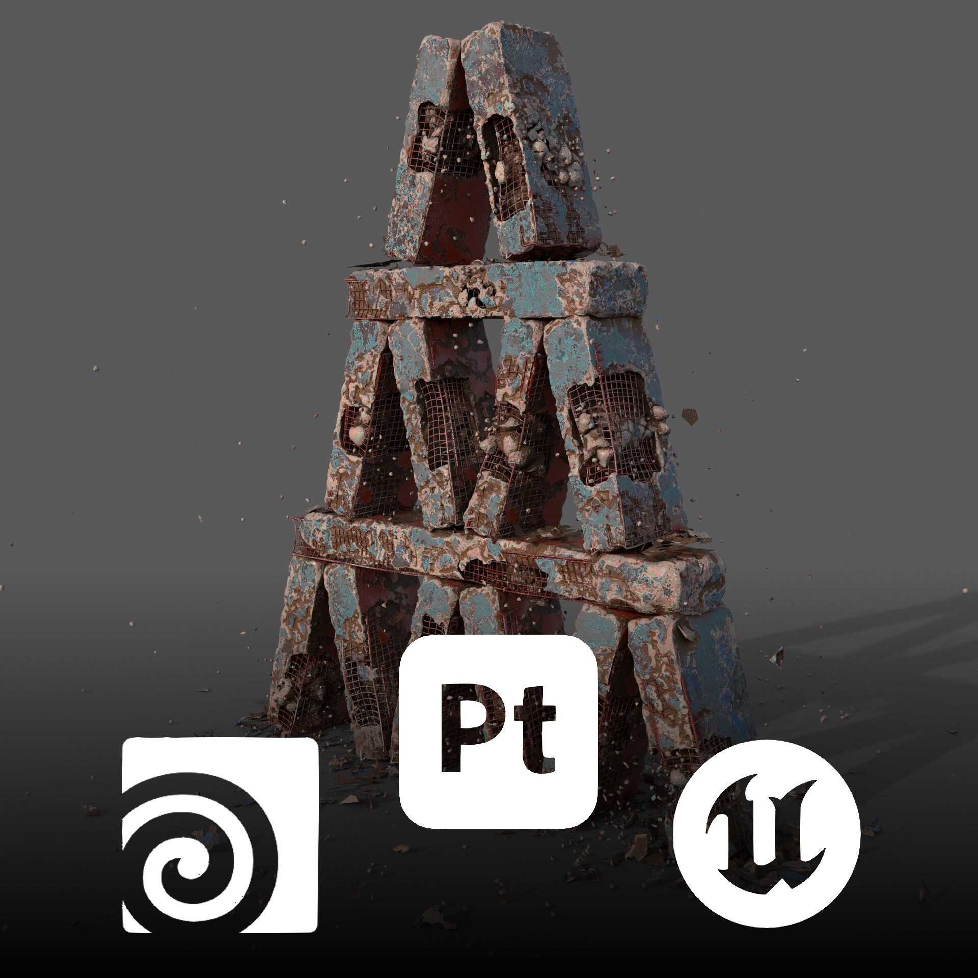 ArtStation - Auto-planted procedural rock generator enhances realism in ...