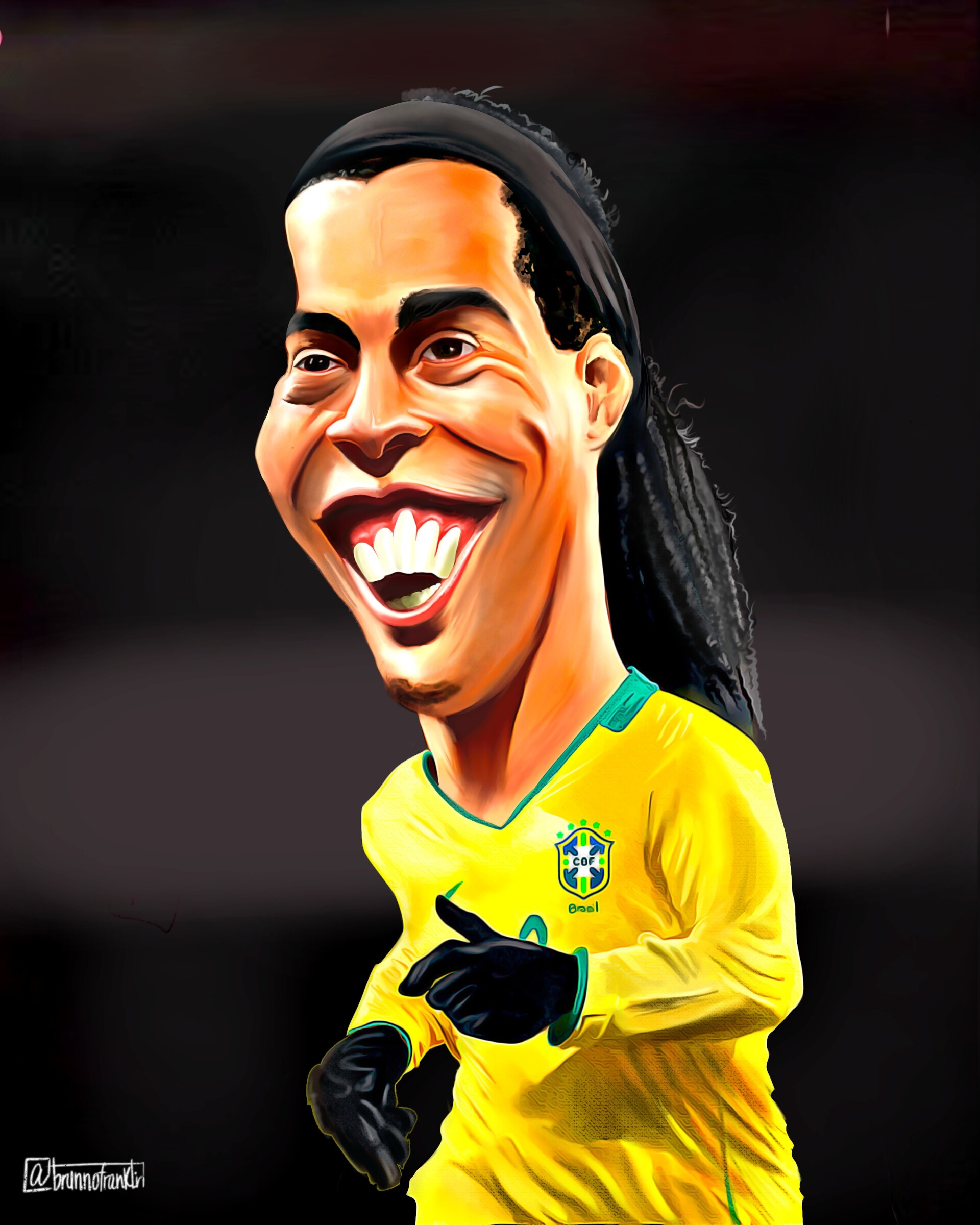 ArtStation - Caricatura Ronaldinho Gaúcho