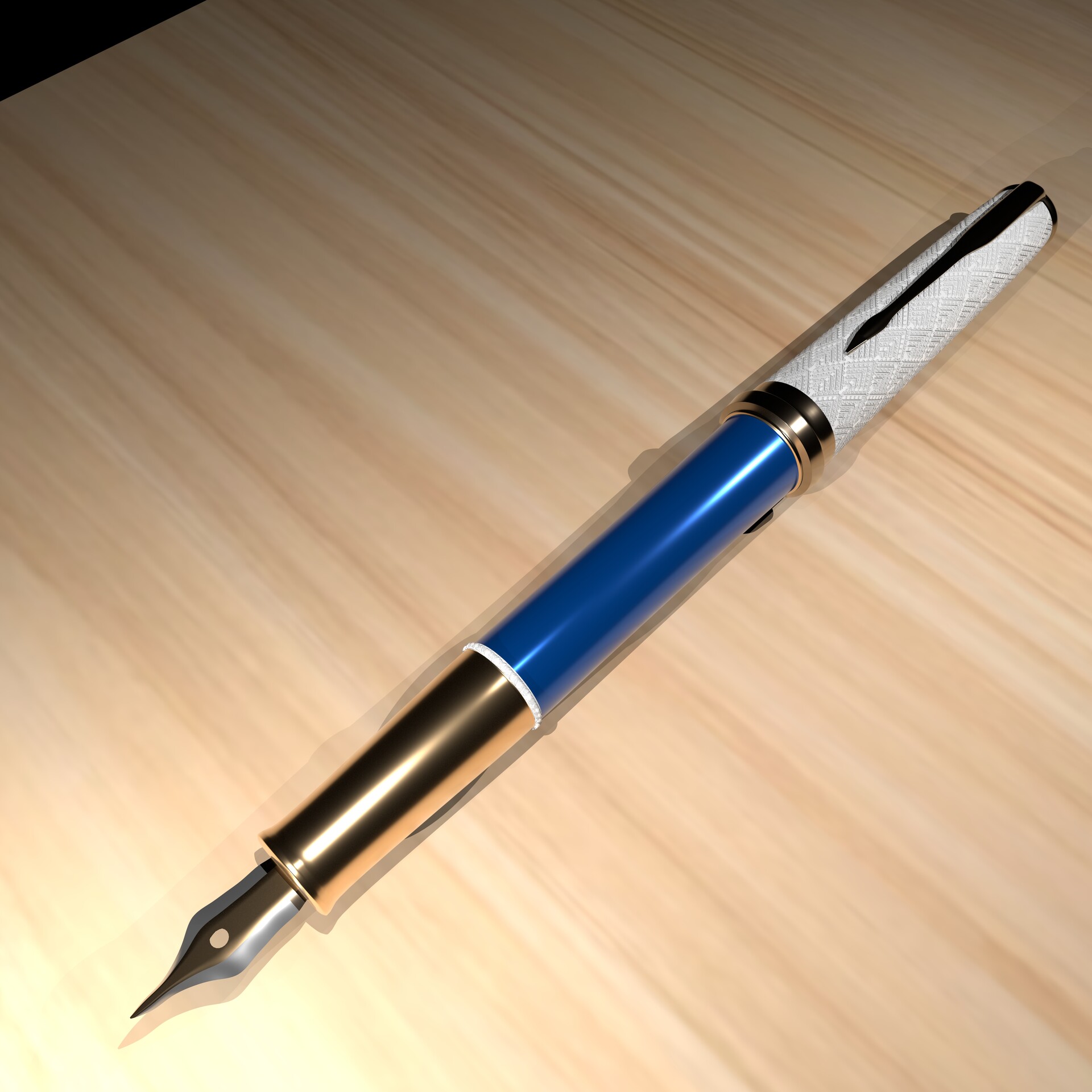 ArtStation - Fountain Ink Pen 3D Model | Maya | Shashank Keshavamurthy