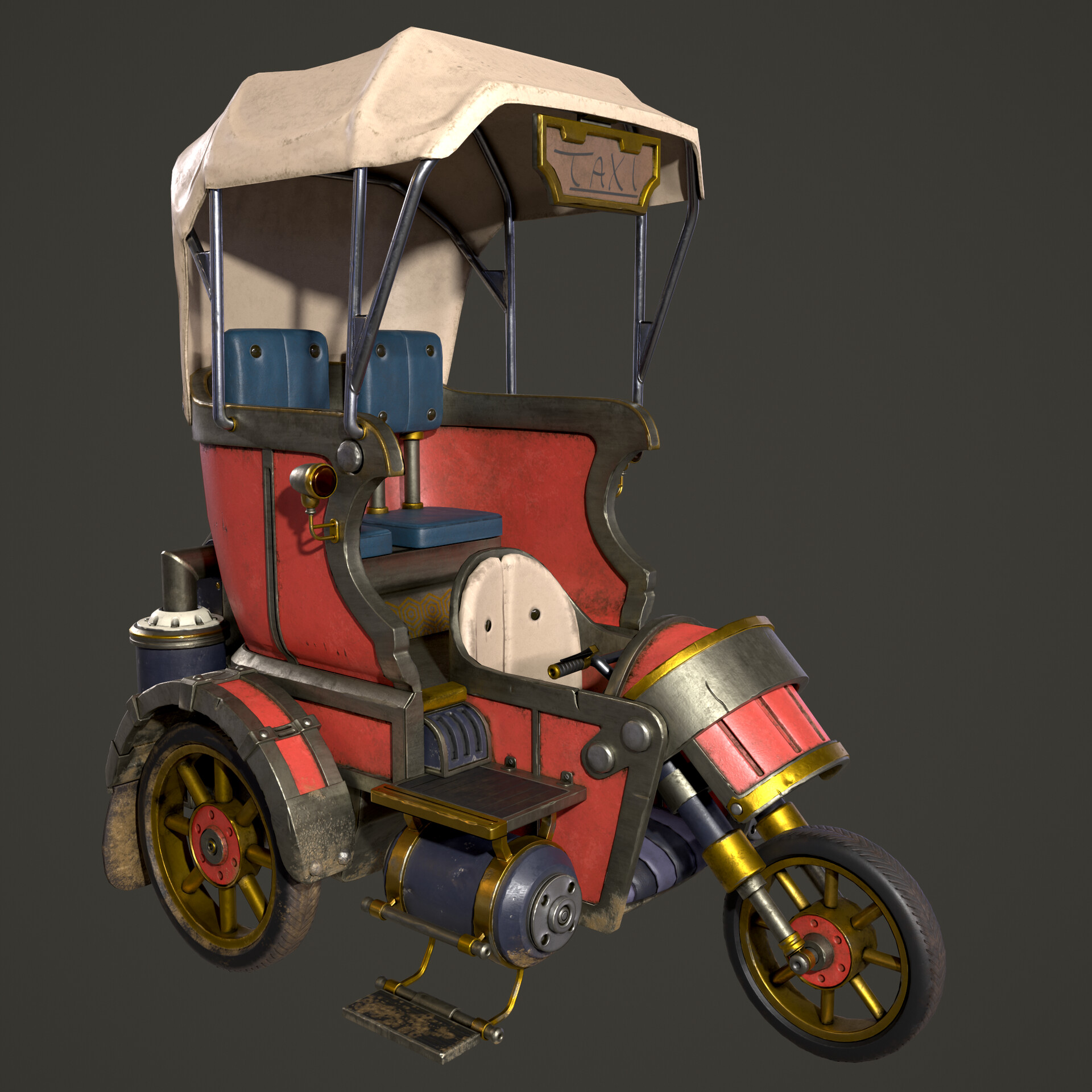 ArtStation - Stylized Prop - Taxi