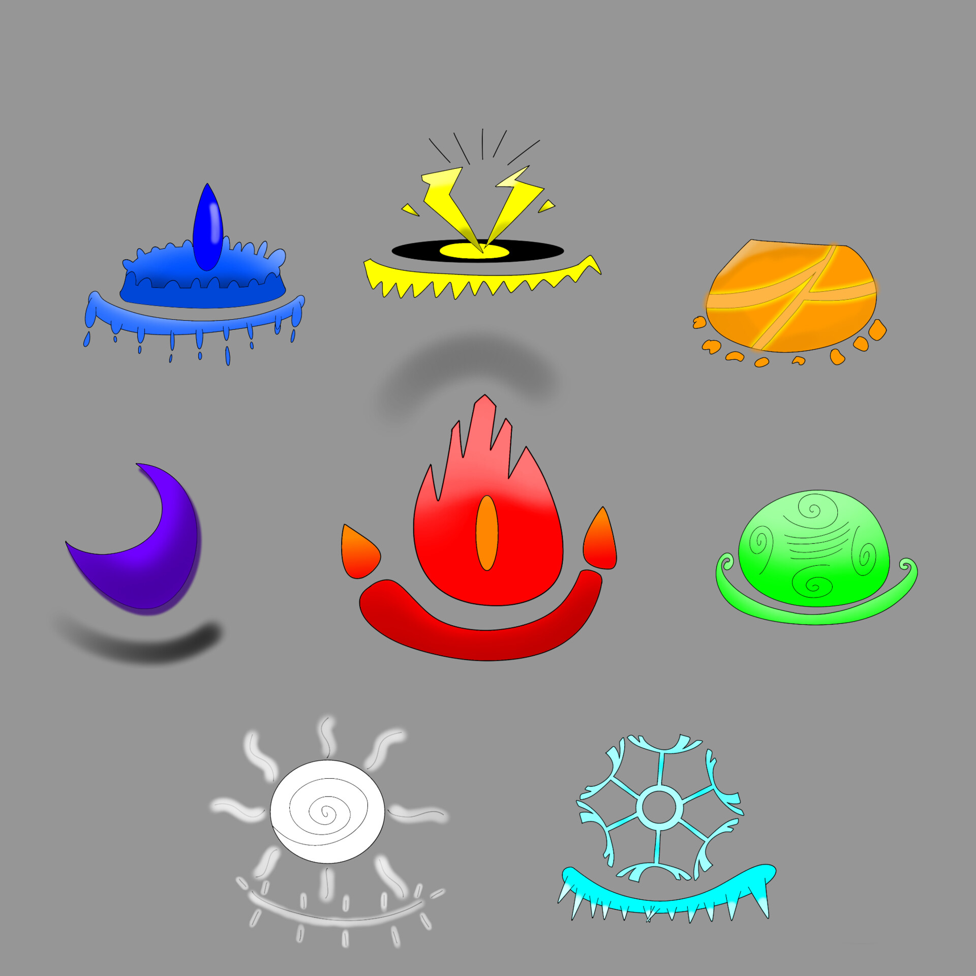 ArtStation - RPG Element Icons