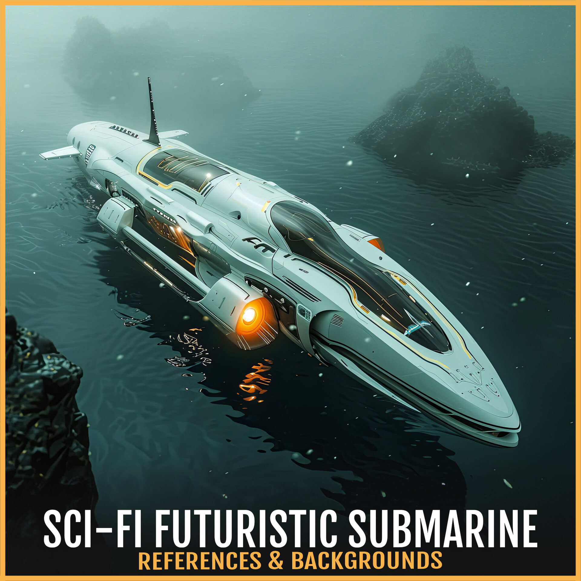 ArtStation - 505 Sci-Fi Futuristic Submarine