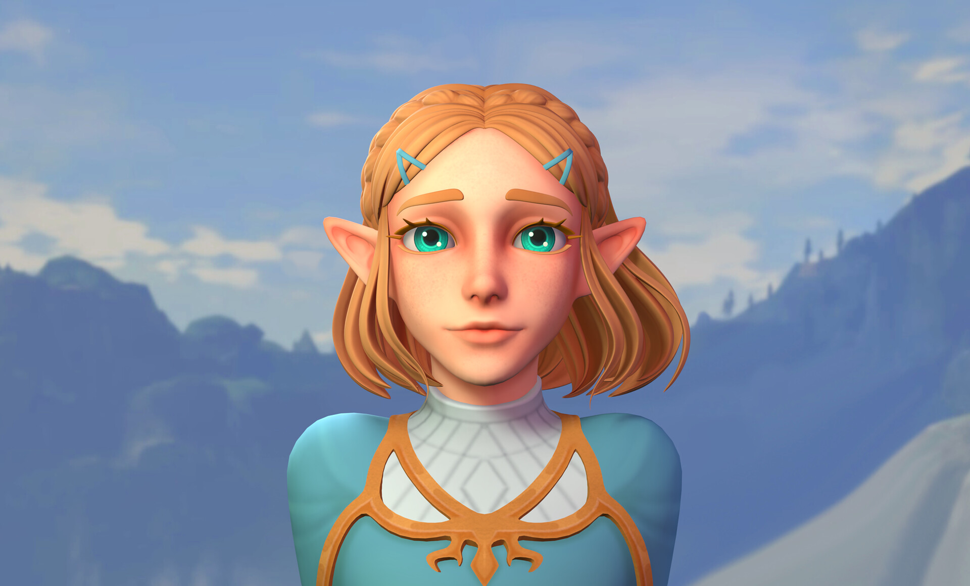 ArtStation - zelda portrait