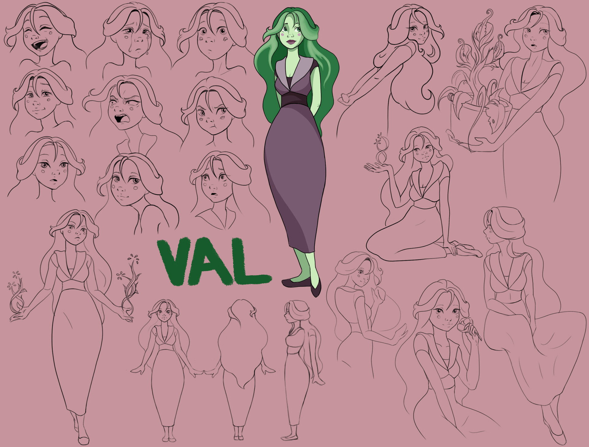 ArtStation - Val Character Sheet