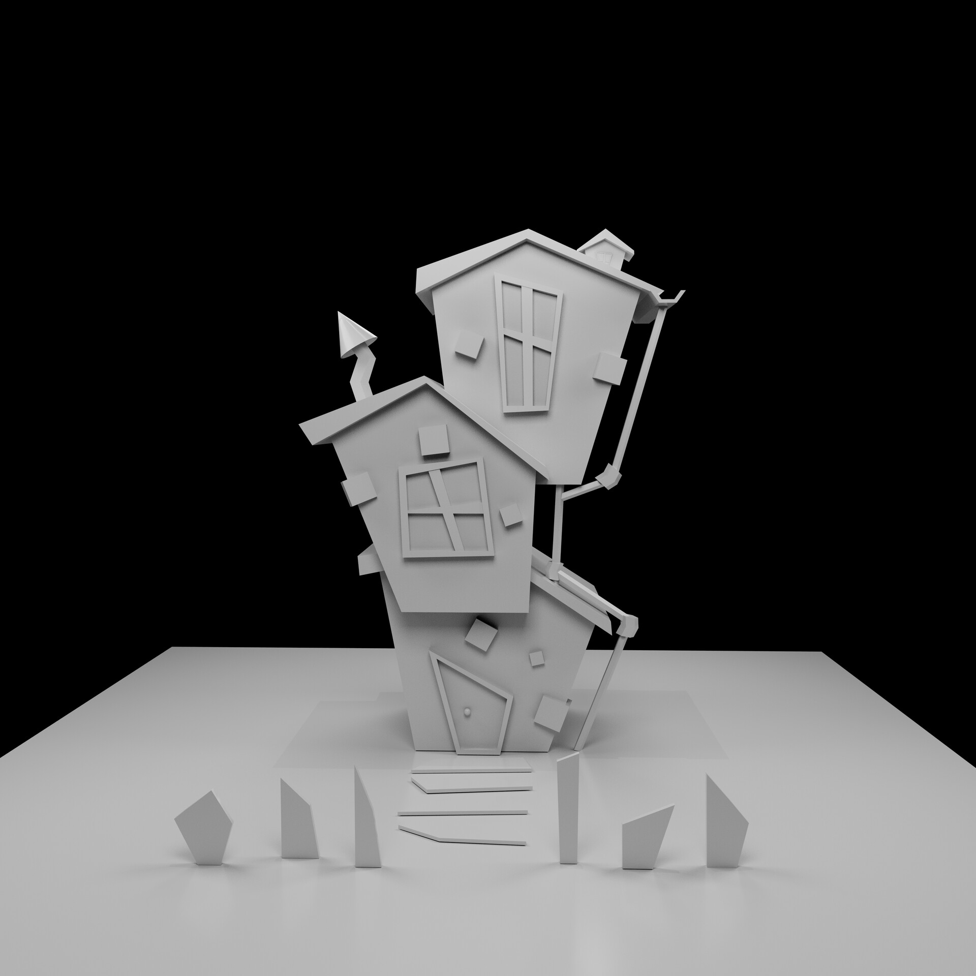 ArtStation - CARTOON HOUSE 3D MODEL