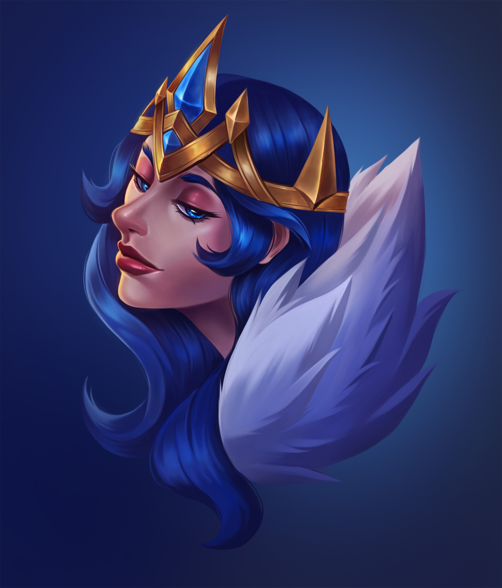 ArtStation - Queen Ashe portrait