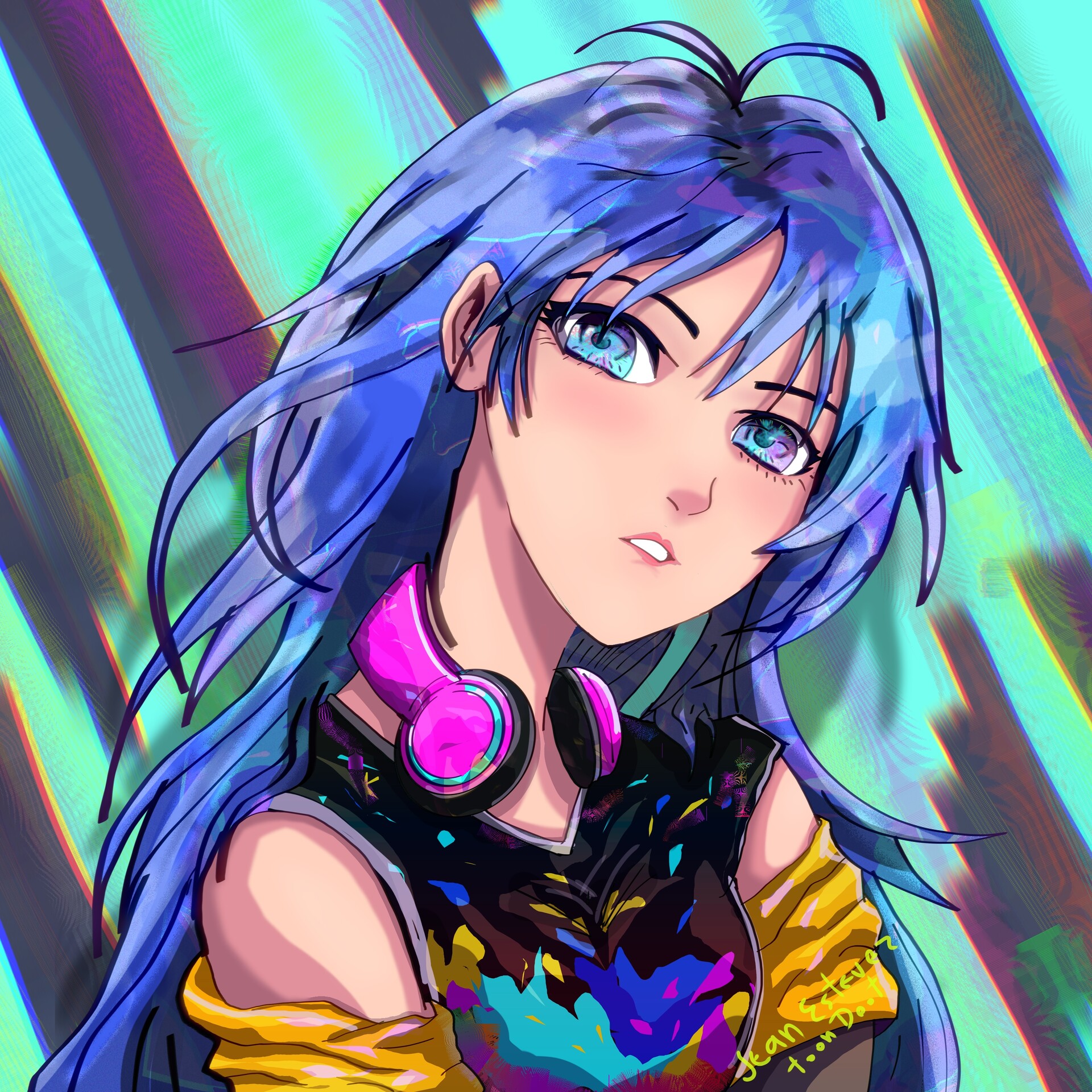 ArtStation - Girl pop anime style - commissions open