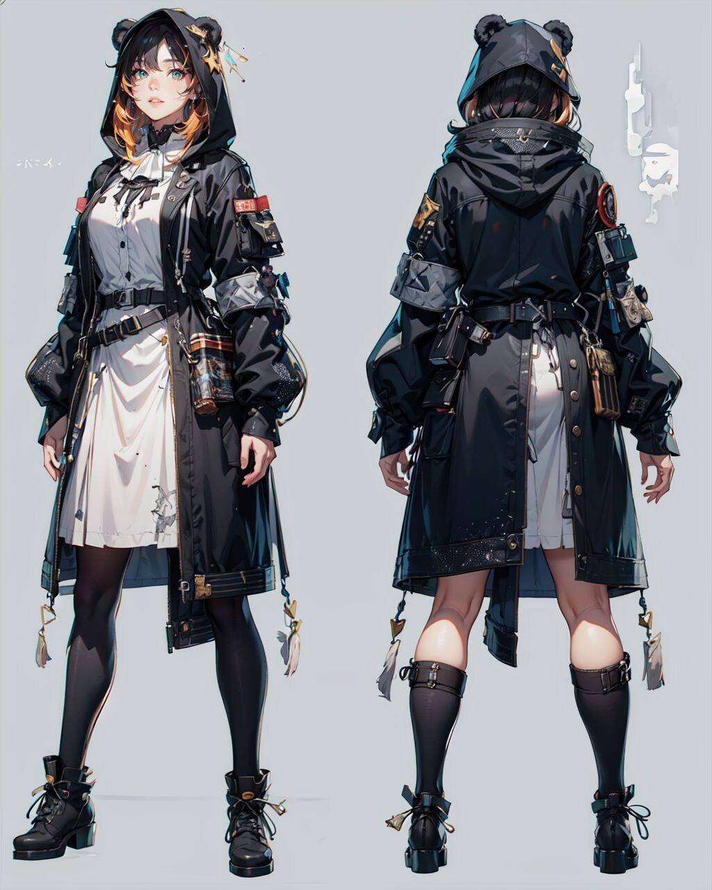 4K Anime Reference Art for Artists and Enthusiasts - 300 Various Black ...