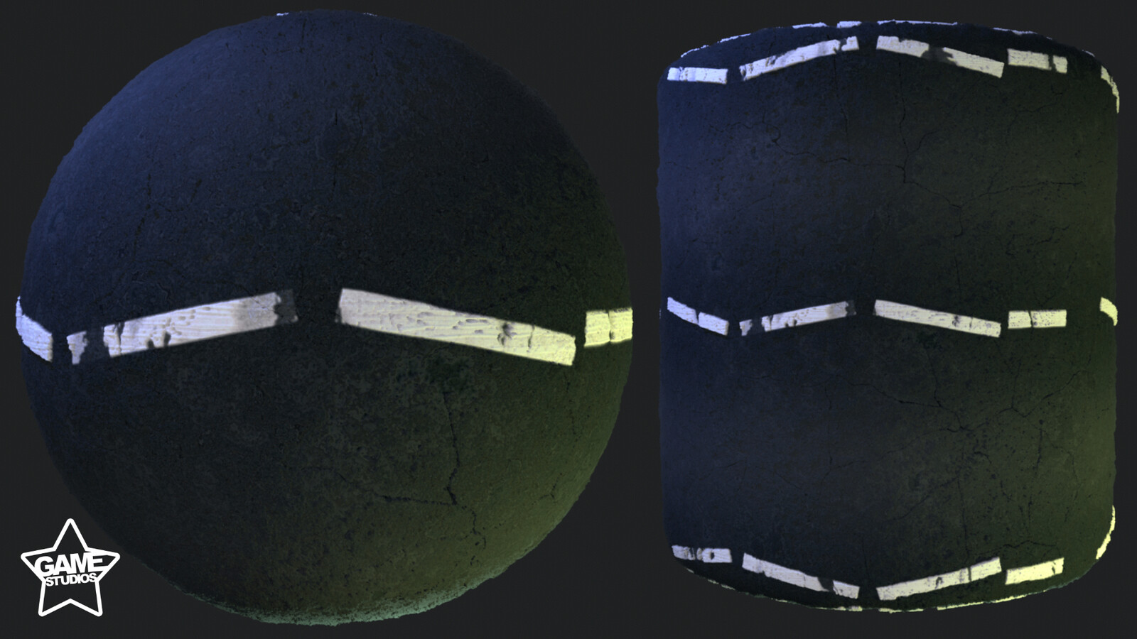 Star Game Studios - Stylized Asphalt Material - Substance 3D Designer