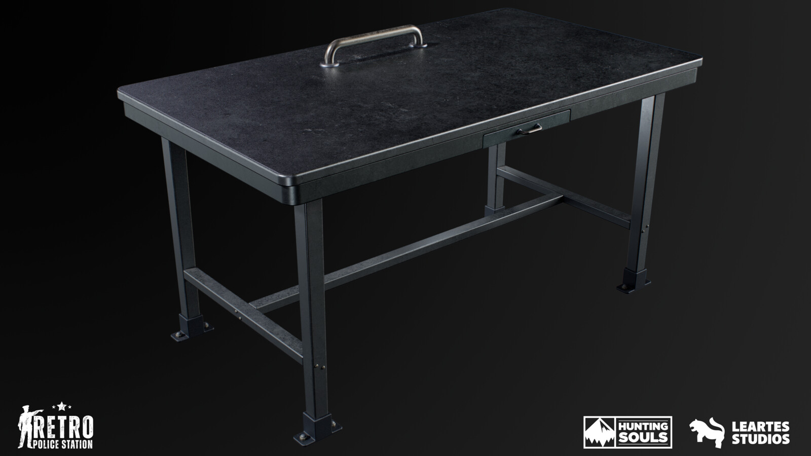 Pablo Pozo - Retro Police Station / Interrogation Table