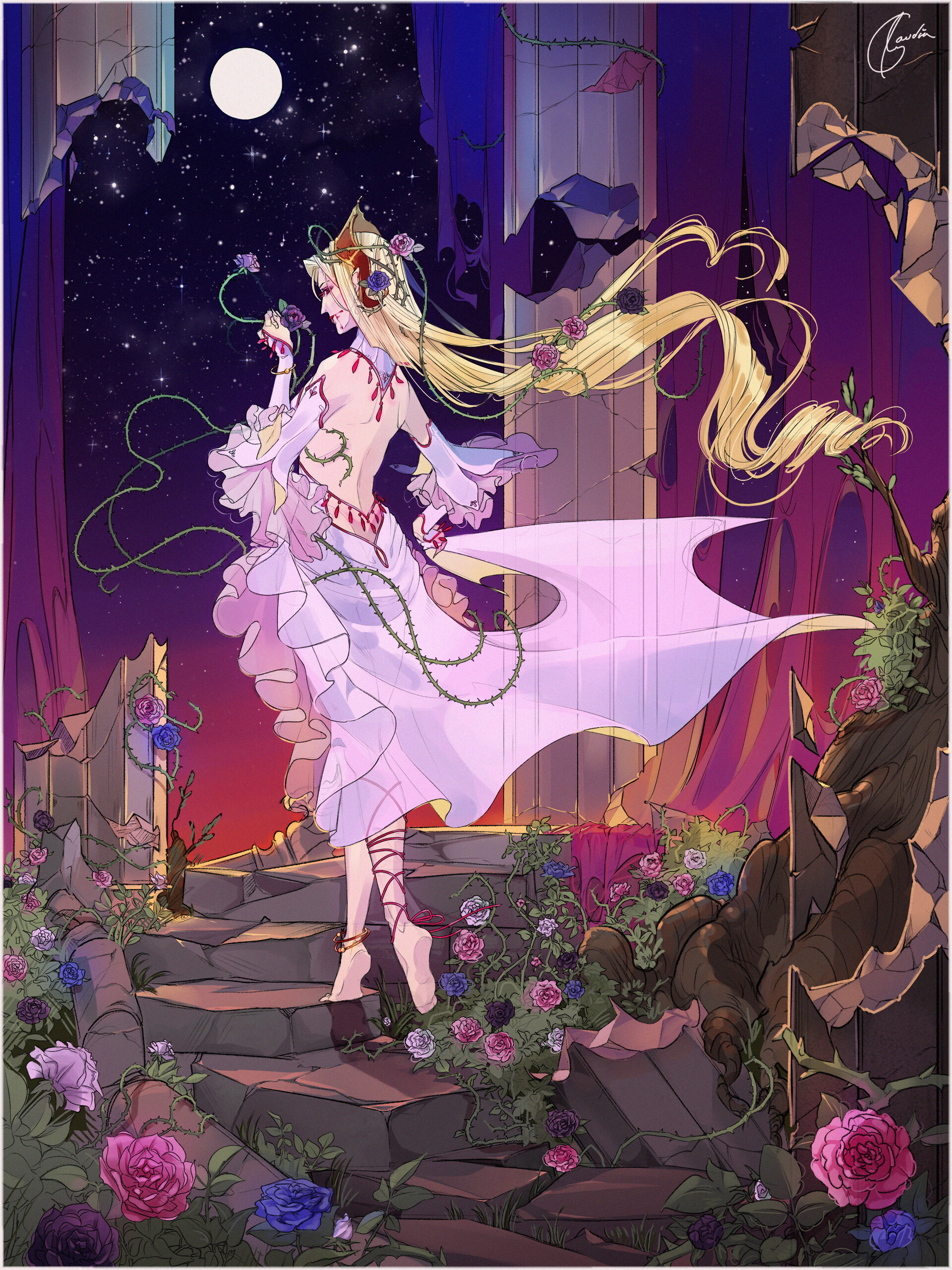 ArtStation - Rose Princess - Nigtfall