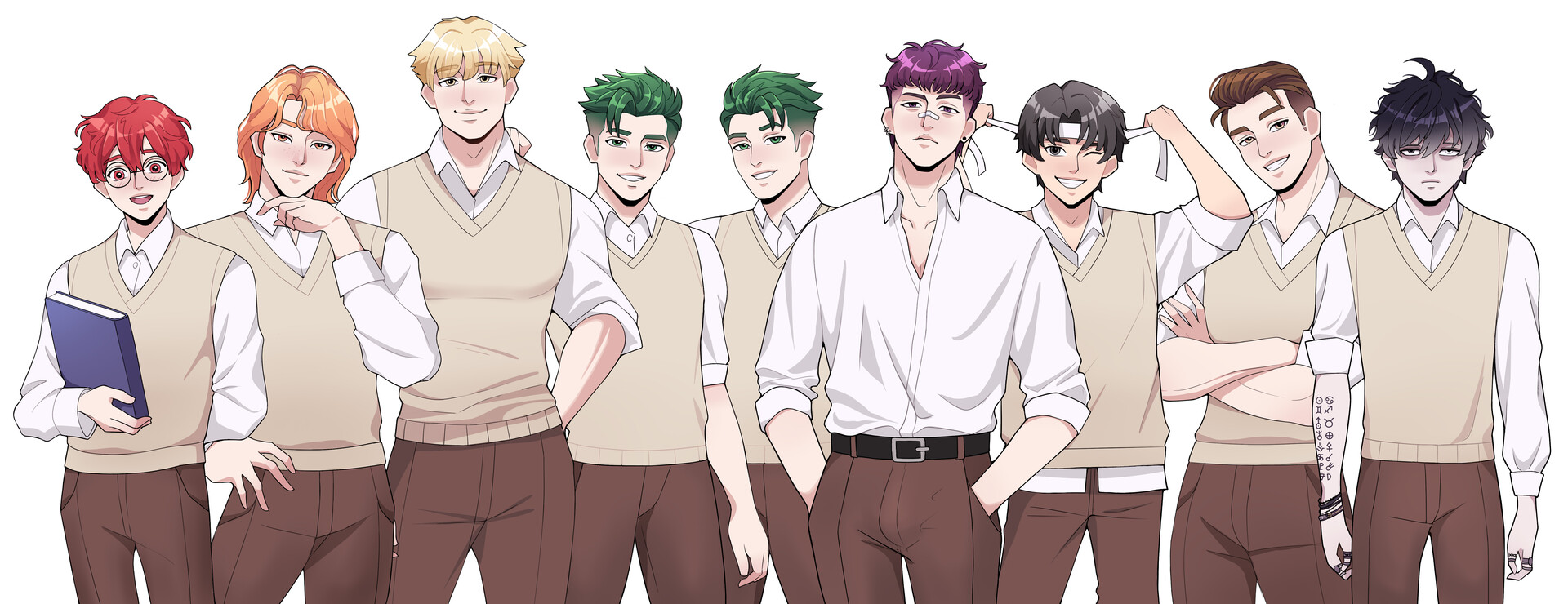 ArtStation - Dating Sim Visual Novel Collaborative Project (Progress 1)