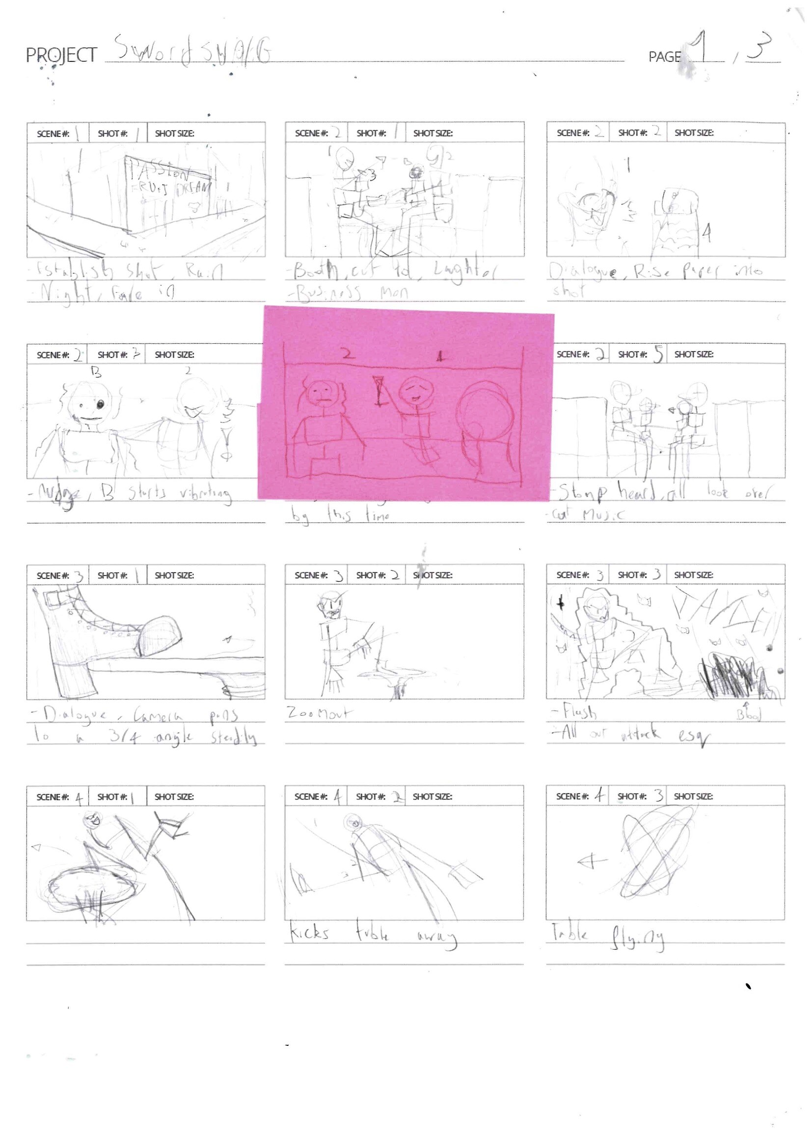 ArtStation - Swordsung Opening Cutscene Storyboards