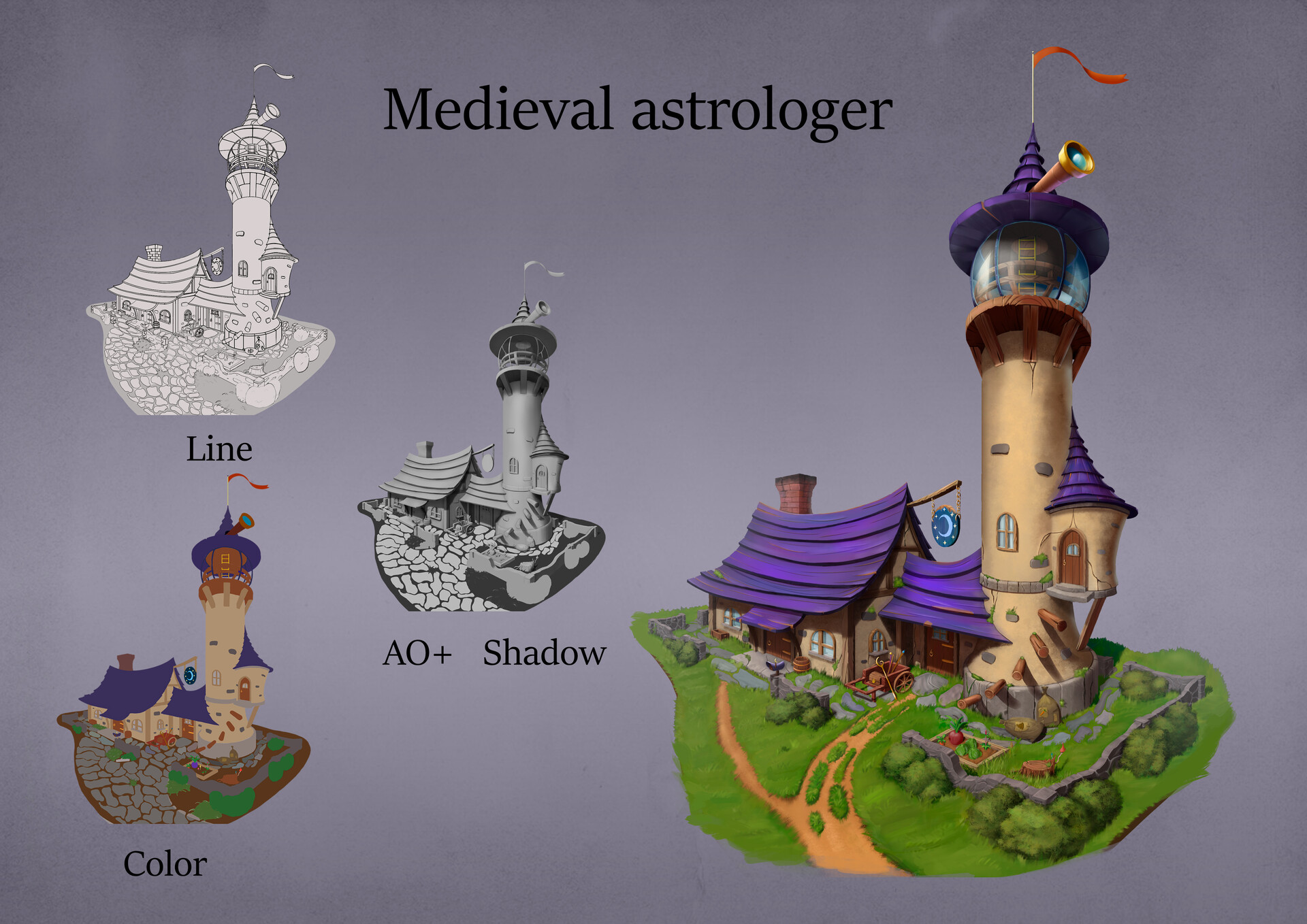 ArtStation - Medieval astrologer