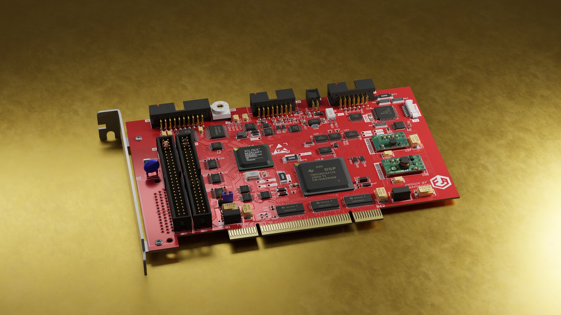 F2A 3DMODEL - 3D model PCI Card Processing automation