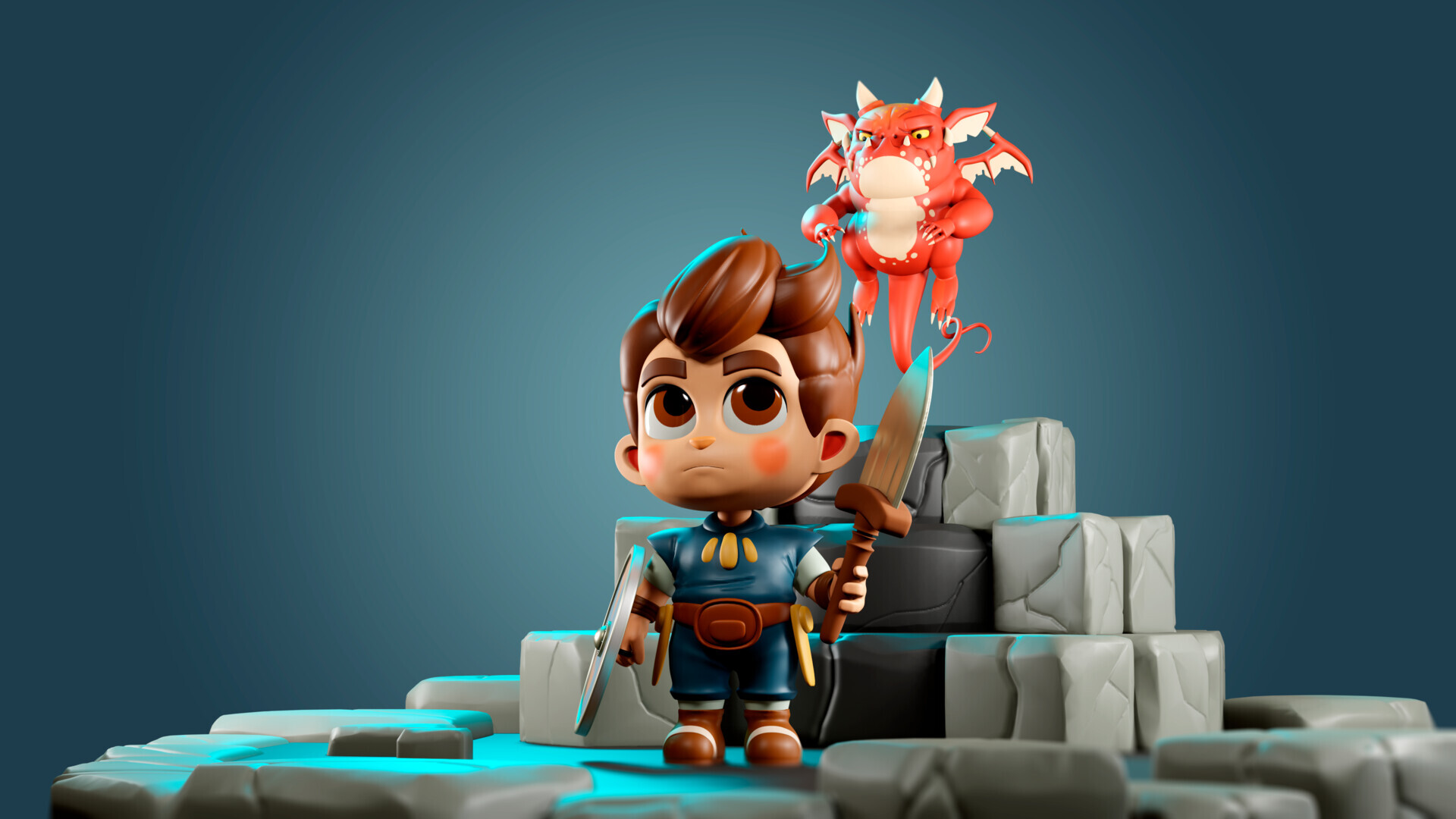 LIBEL ACADEMY - Nuestro reto en Blender, resultado de alumno Kevin De Leon