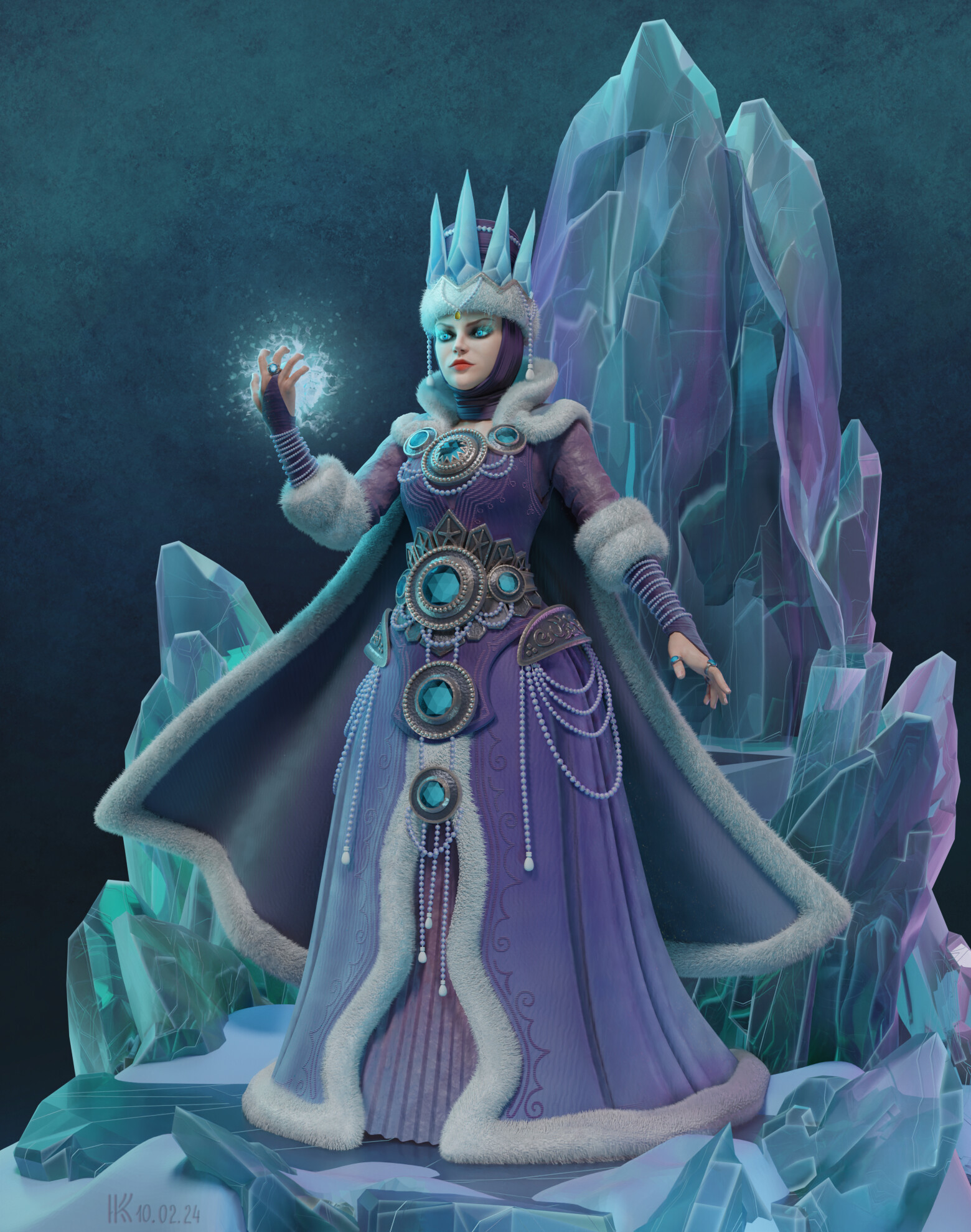 ArtStation - Katarina, Queen of Kislev