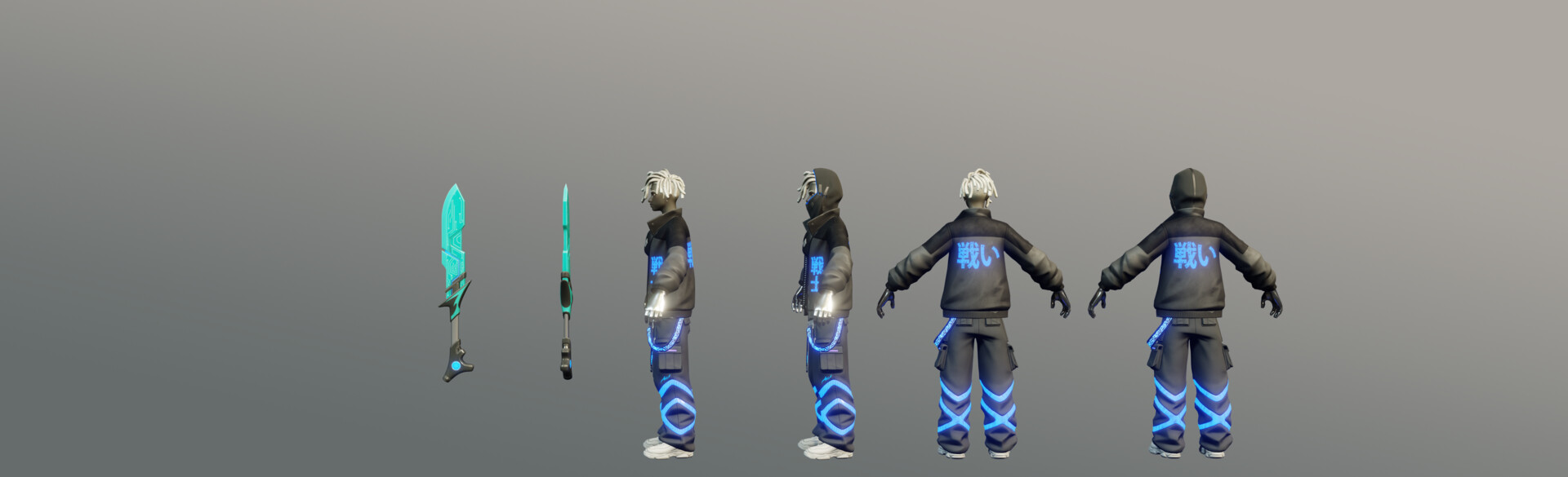 Spirits Fish - Neon Legends Fortnite skin concept