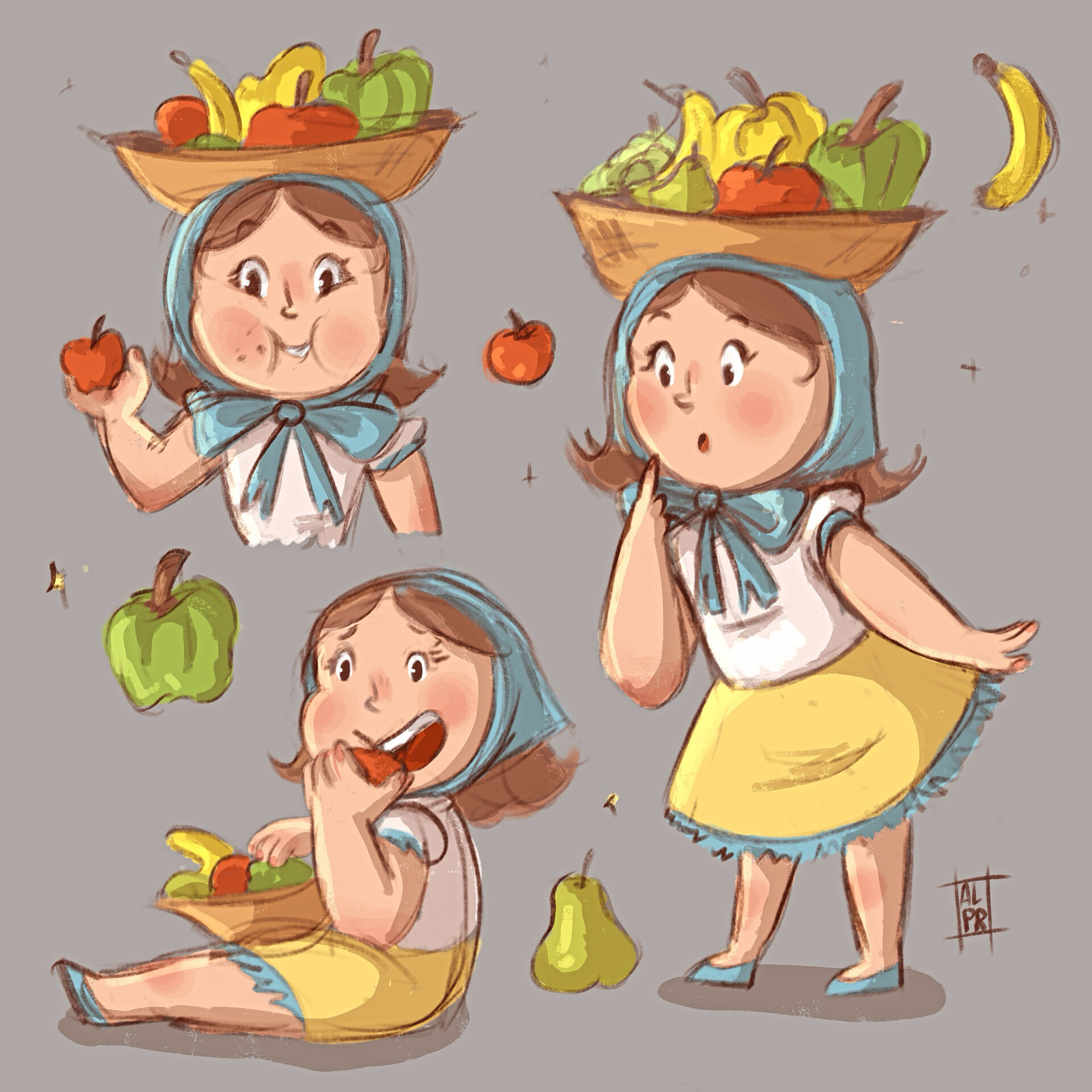 ArtStation - Fruit girl