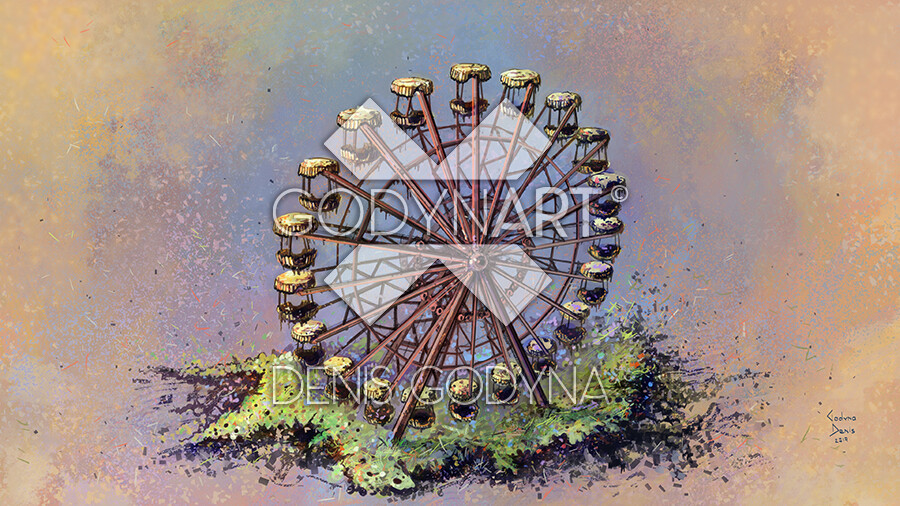 ArtStation - Ferris wheel Chernobyl