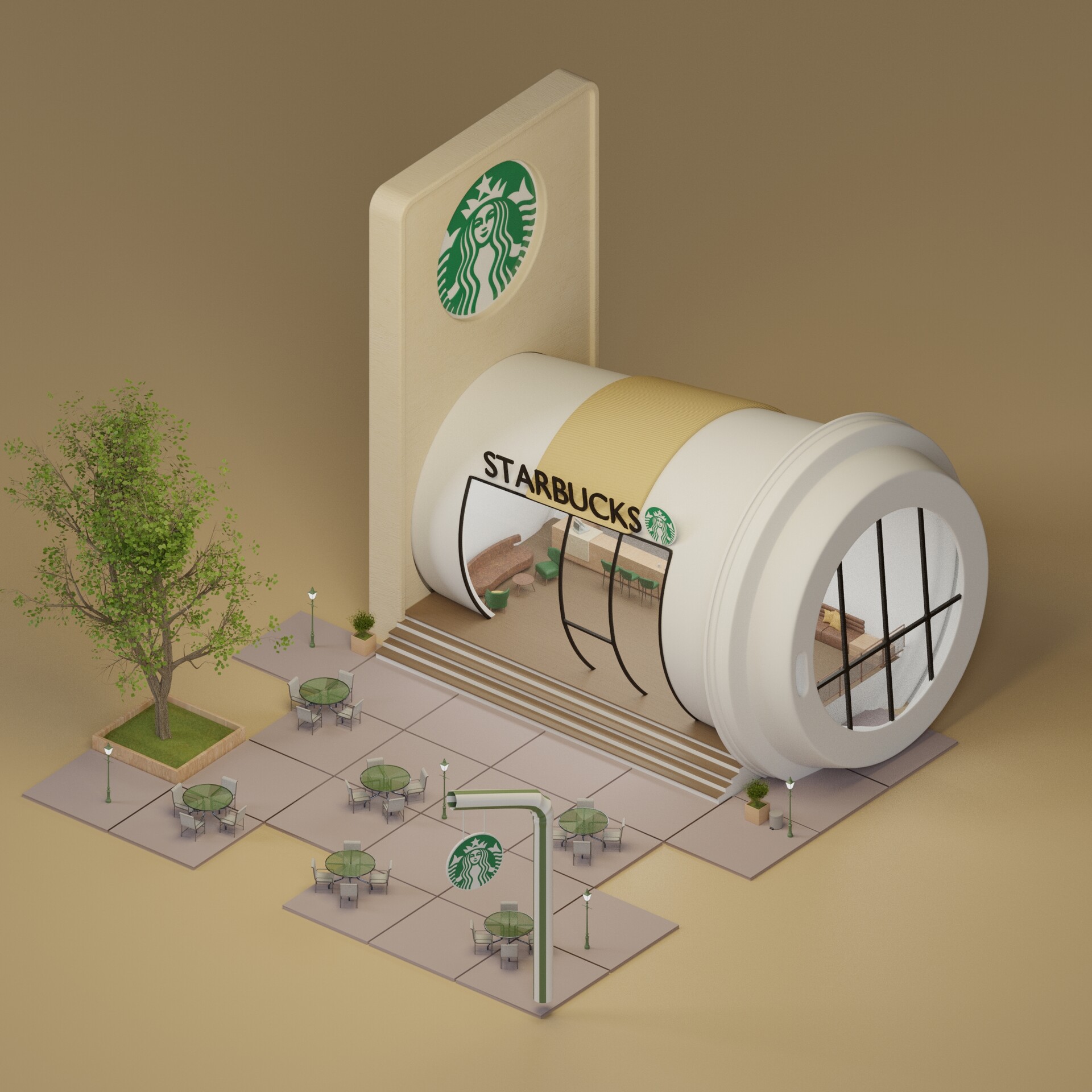 ArtStation - Starbucks Coffee