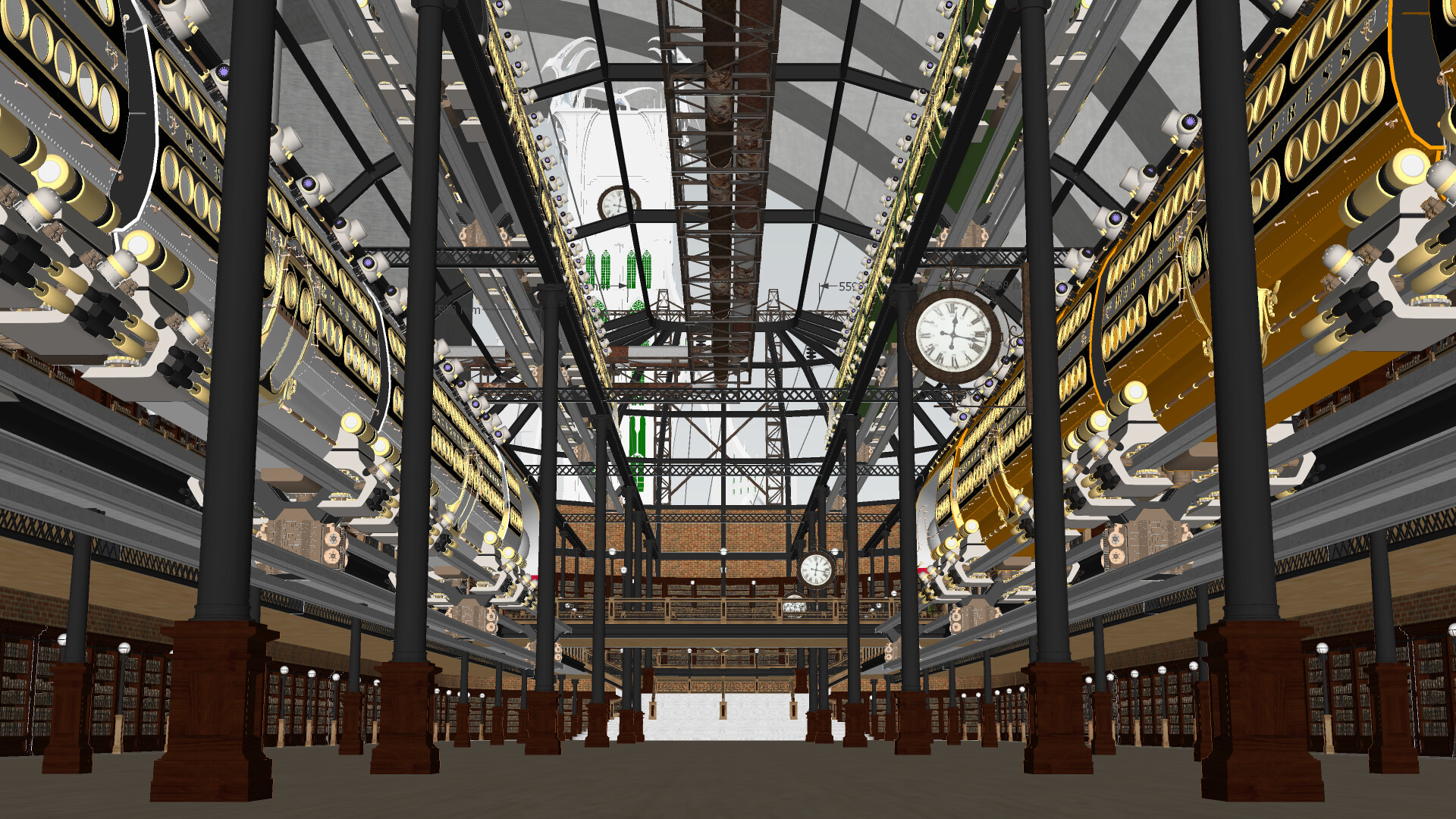 Kemp Productions - Grande Station Library or Steampunk Station