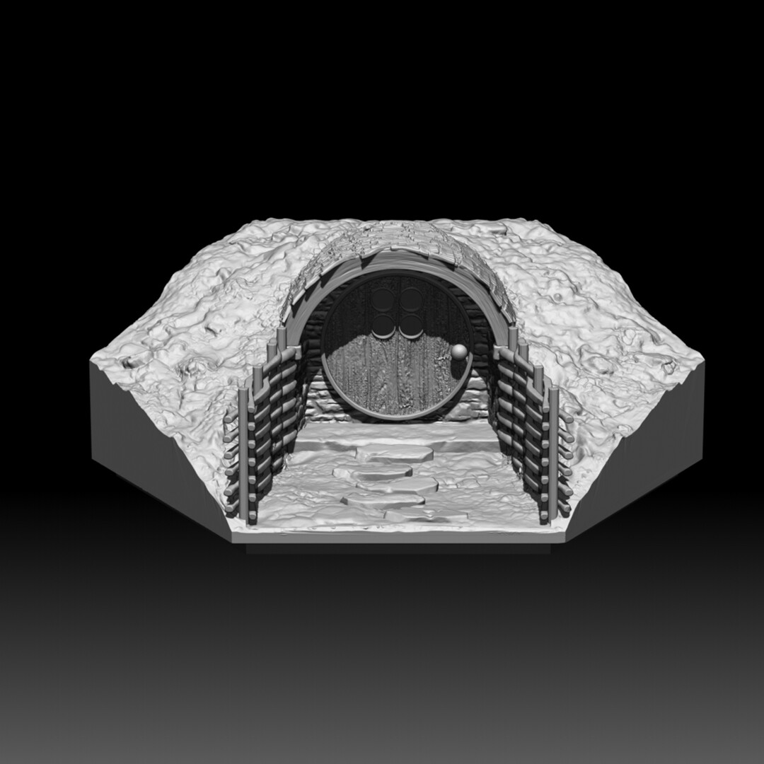 ArtStation - Halfling Home - Hexhog Tabletops Tile