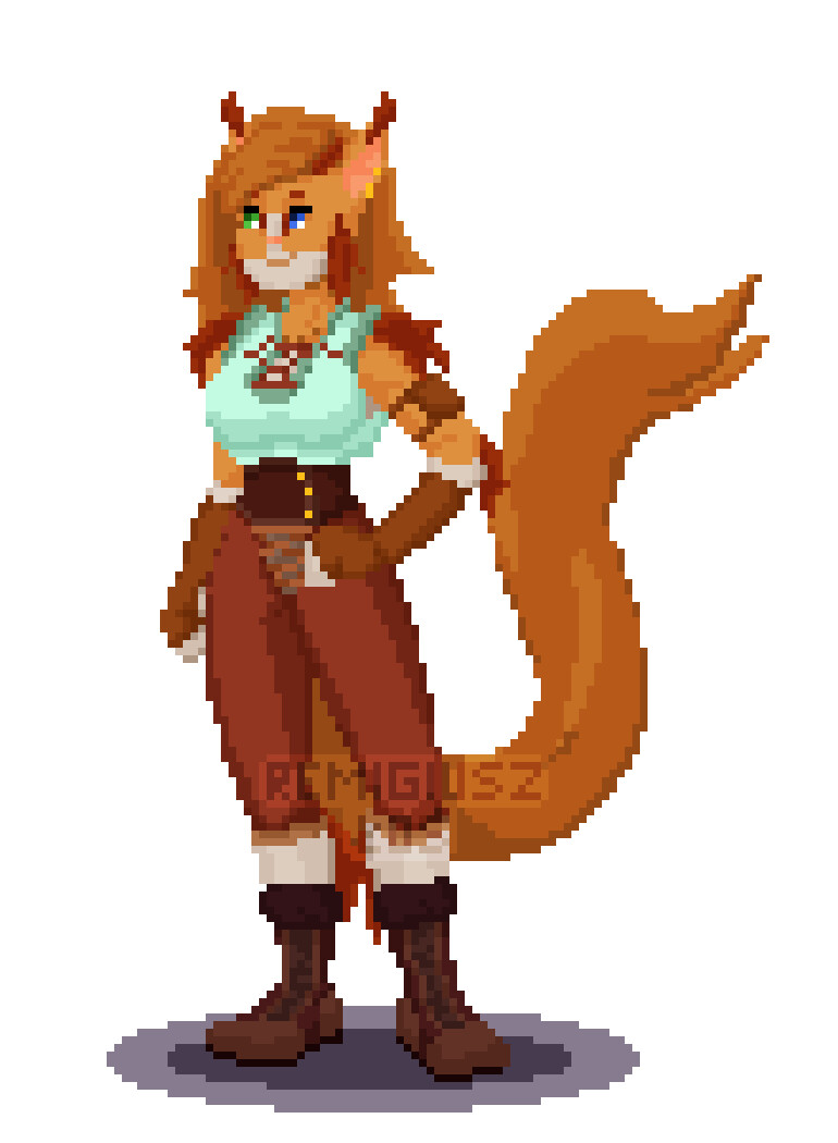 ArtStation - Original character - idle animation v2