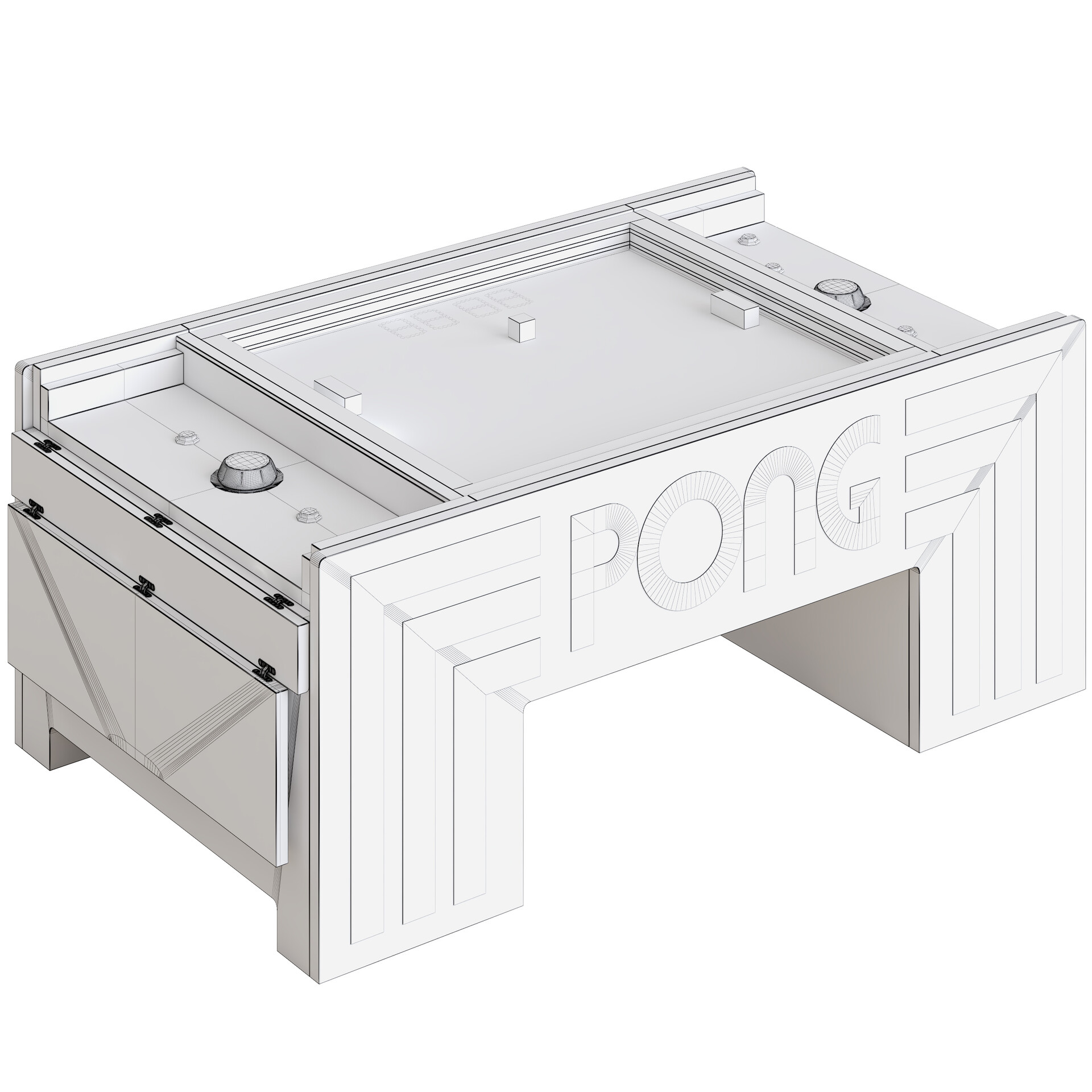 atari pong coffee table