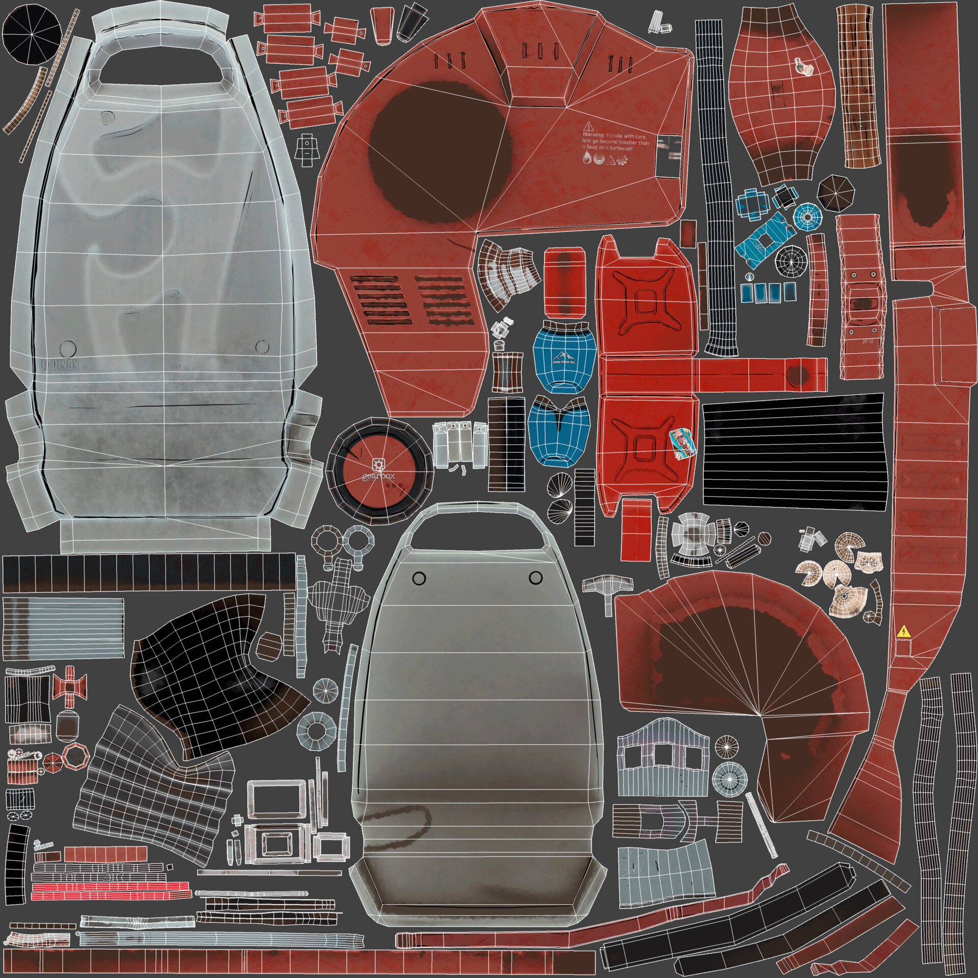 Aritz Izagirre - Leaf Blower Flame Thrower (Borderlands Fan Art)