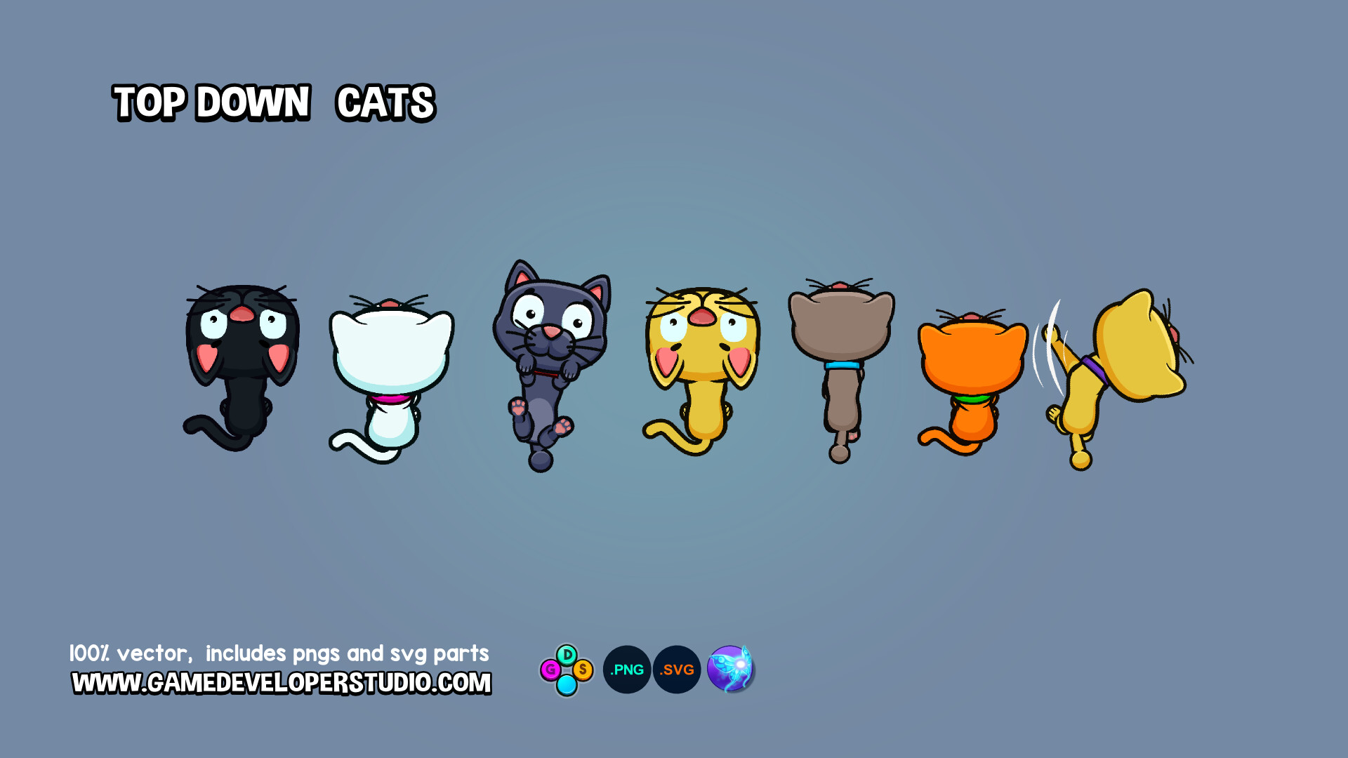 Robert Brooks - Top down cats pack