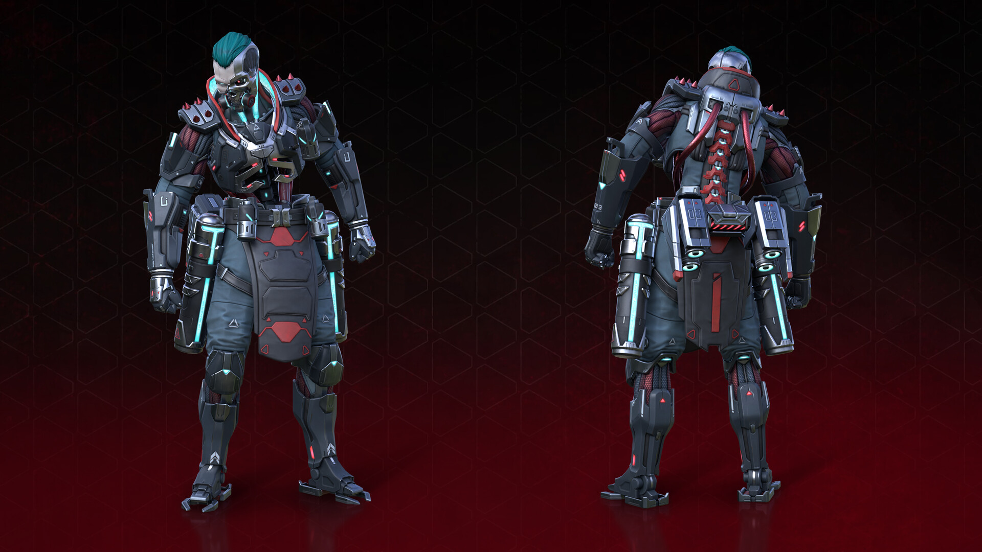 RABCAT GAME ART - Apex Legends - Caustic "Toxic Terminator" Skin