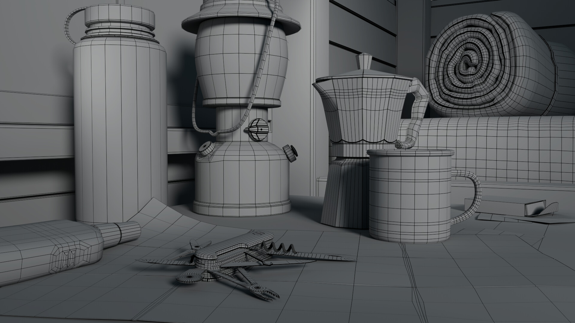 Kate Eastland Portfolio - Modeling and Look Dev: Camping Scene