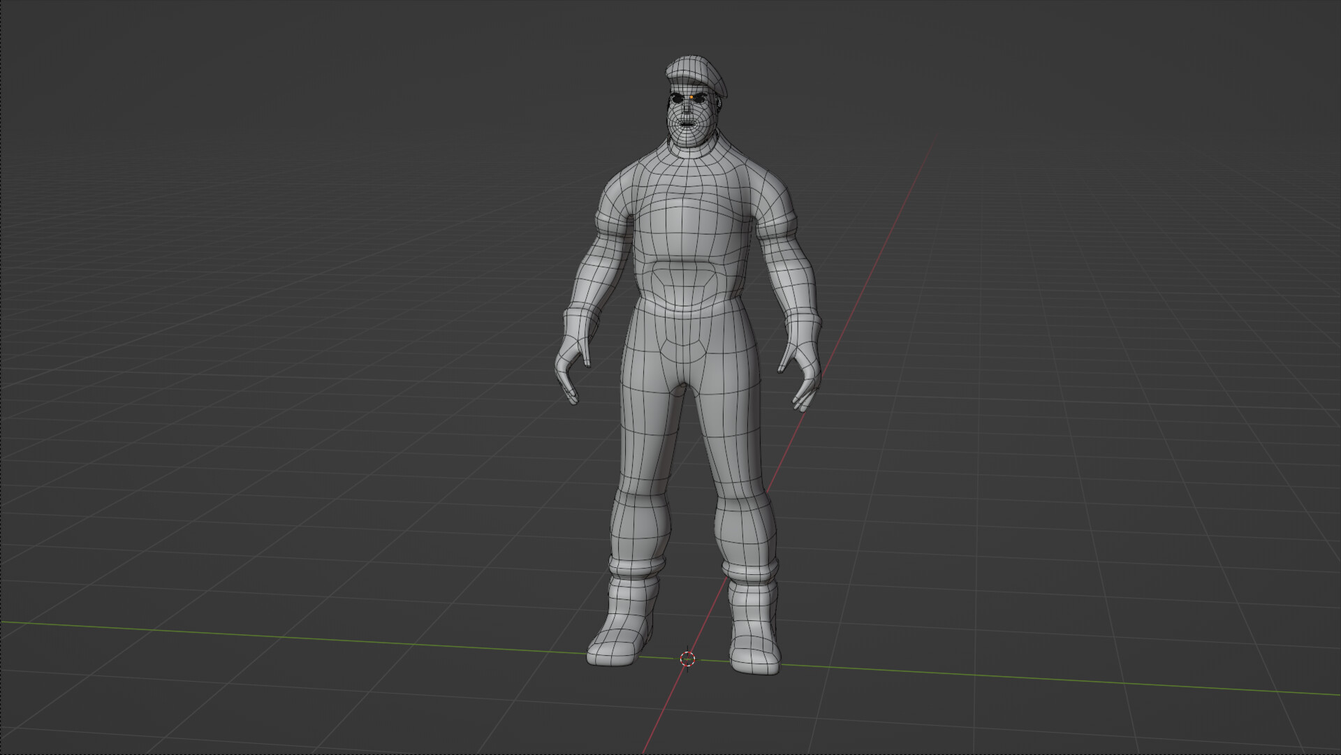 Nishil - Character Model with Retopology (Brimstone from Valorant)