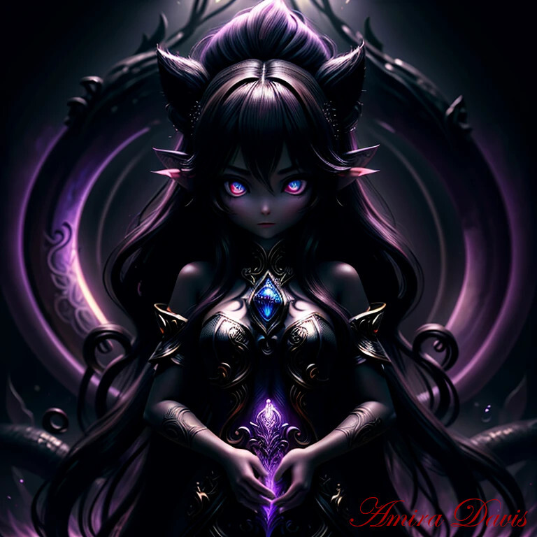 ArtStation - Nyxia, the Nightshade Nymph: