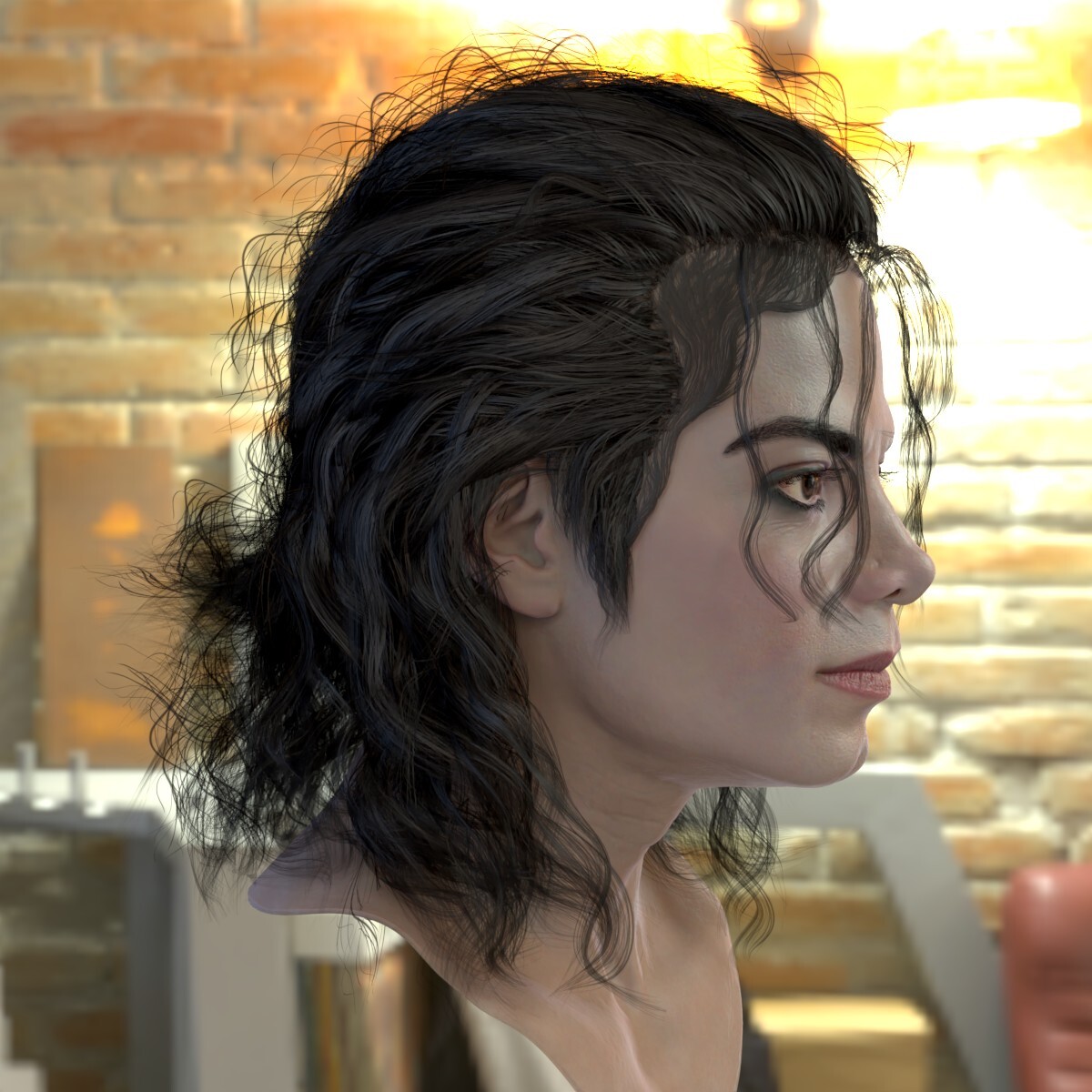 Stephan Plotnicov - 3d model Michael Jackson head