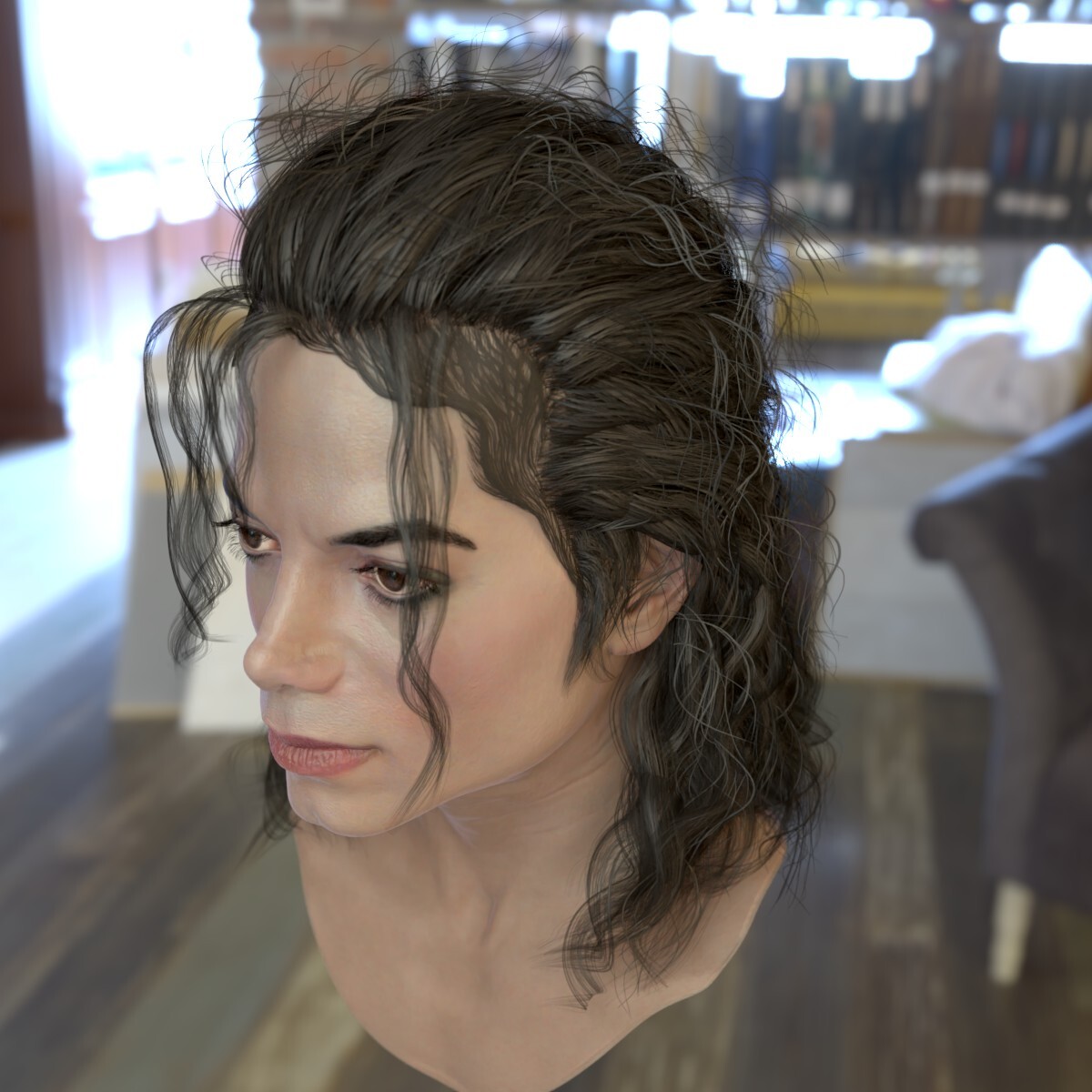 Stephan Plotnicov - 3d model Michael Jackson head
