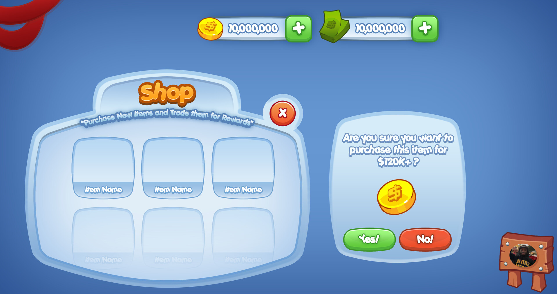 ArtStation - Cartoony UI (scroll)