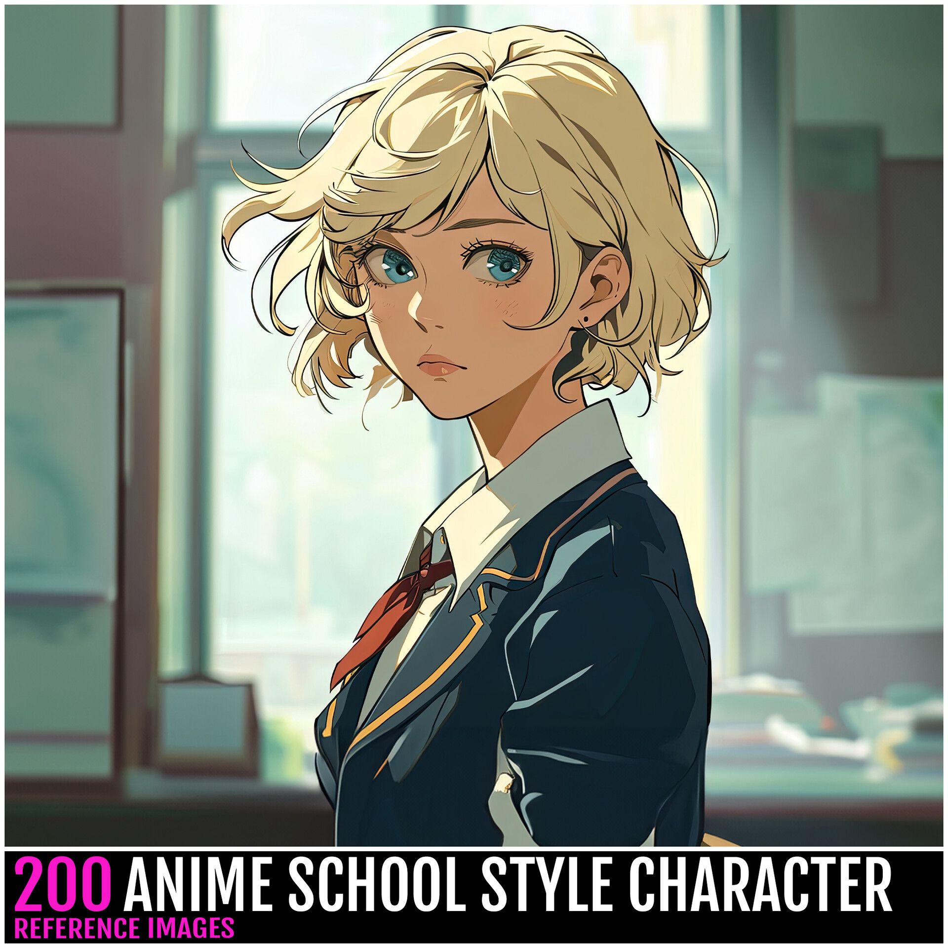 ArtStation - 200 ANIME GIRL SCHOOL STYLE / 4K
