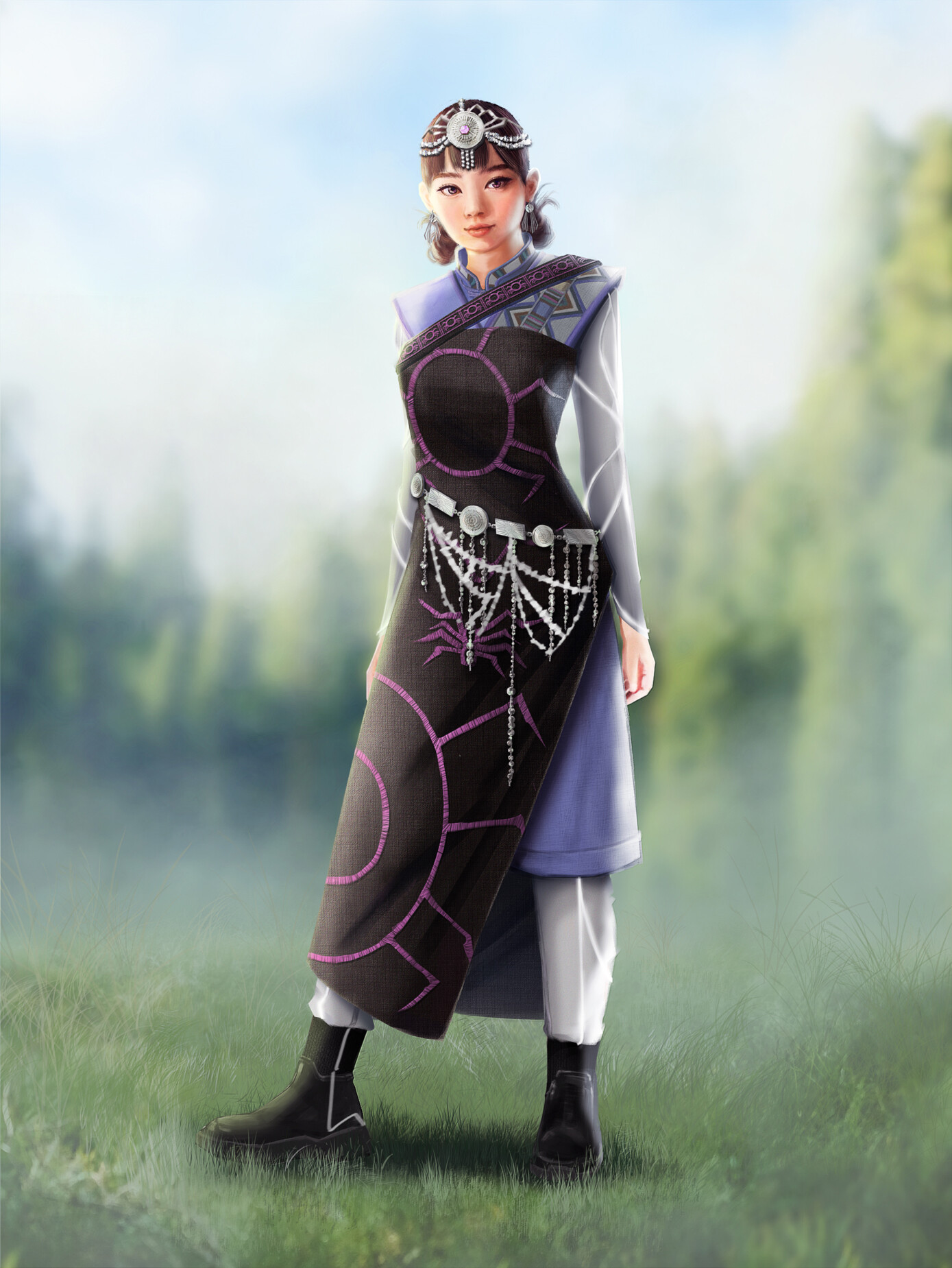 ArtStation - Girl from the spider tribe