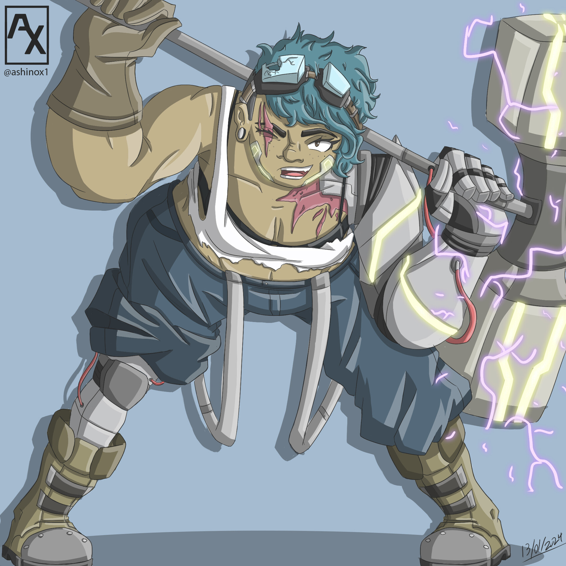 ArtStation - Electric Hammer Chick