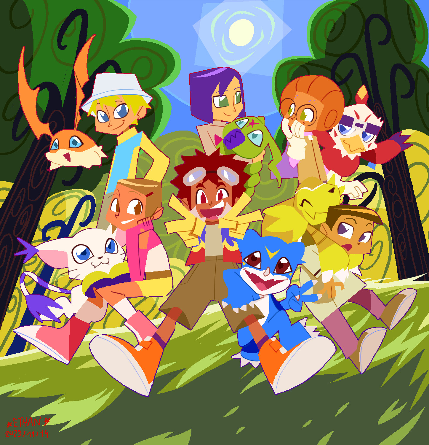 ArtStation - Redesign de Digimon Adventure