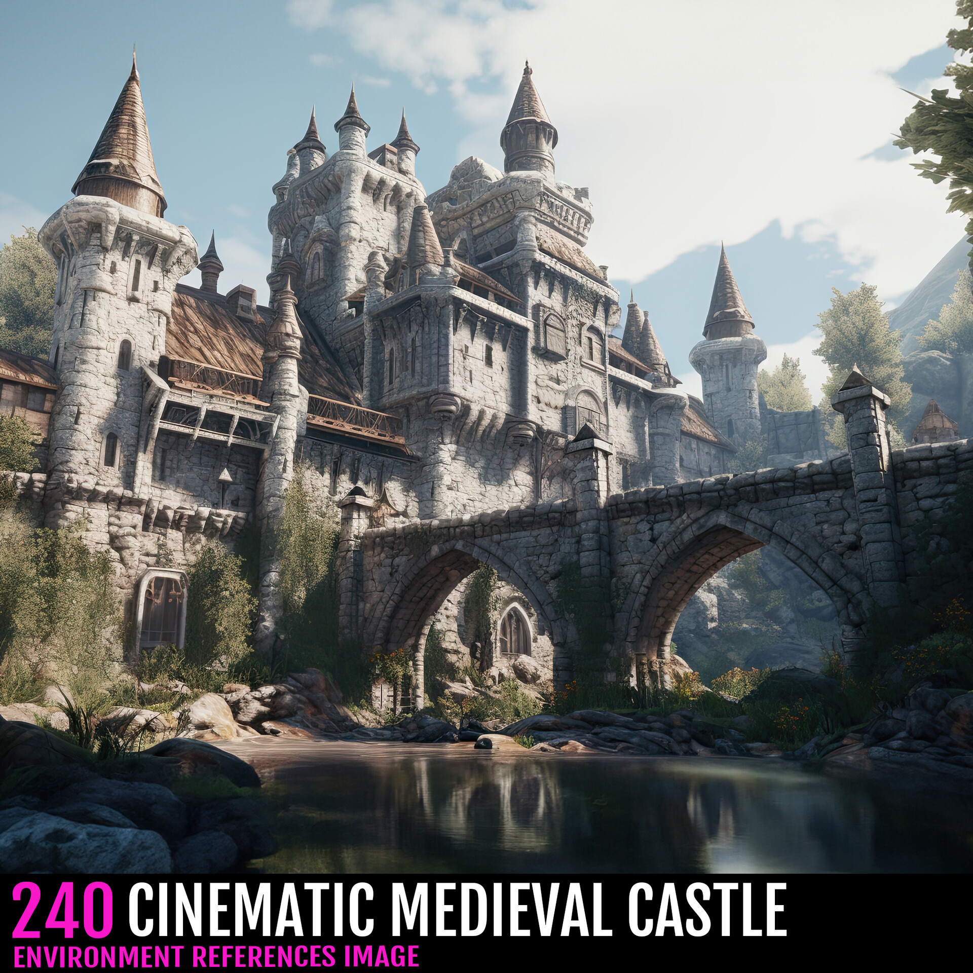 ArtStation - 240 CINEMATIC MEDIEVAL CASTLE / 4K
