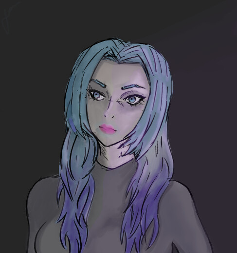 ArtStation - Random OC - Blue