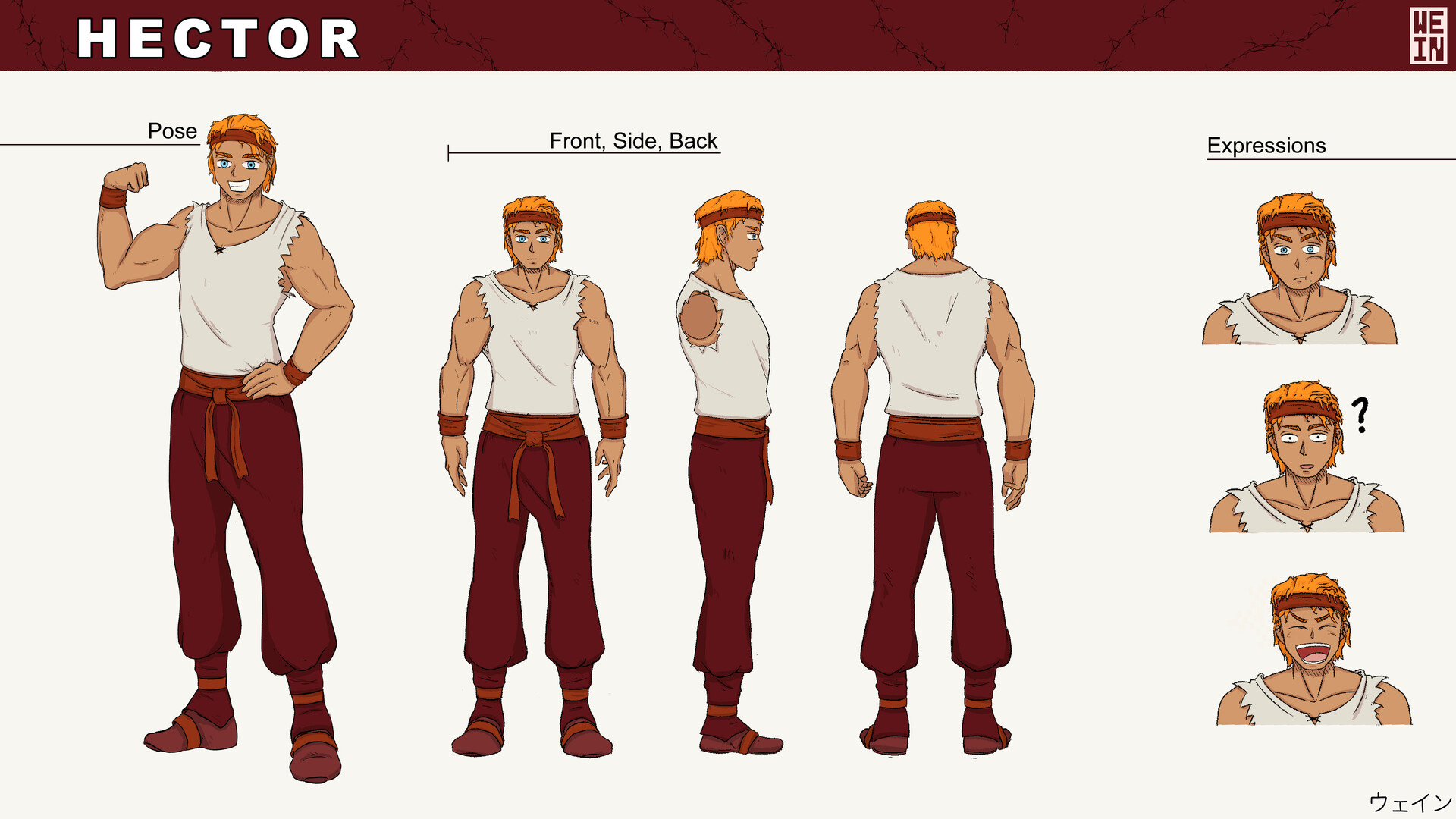 ArtStation - Character Sheet 2 - Hector