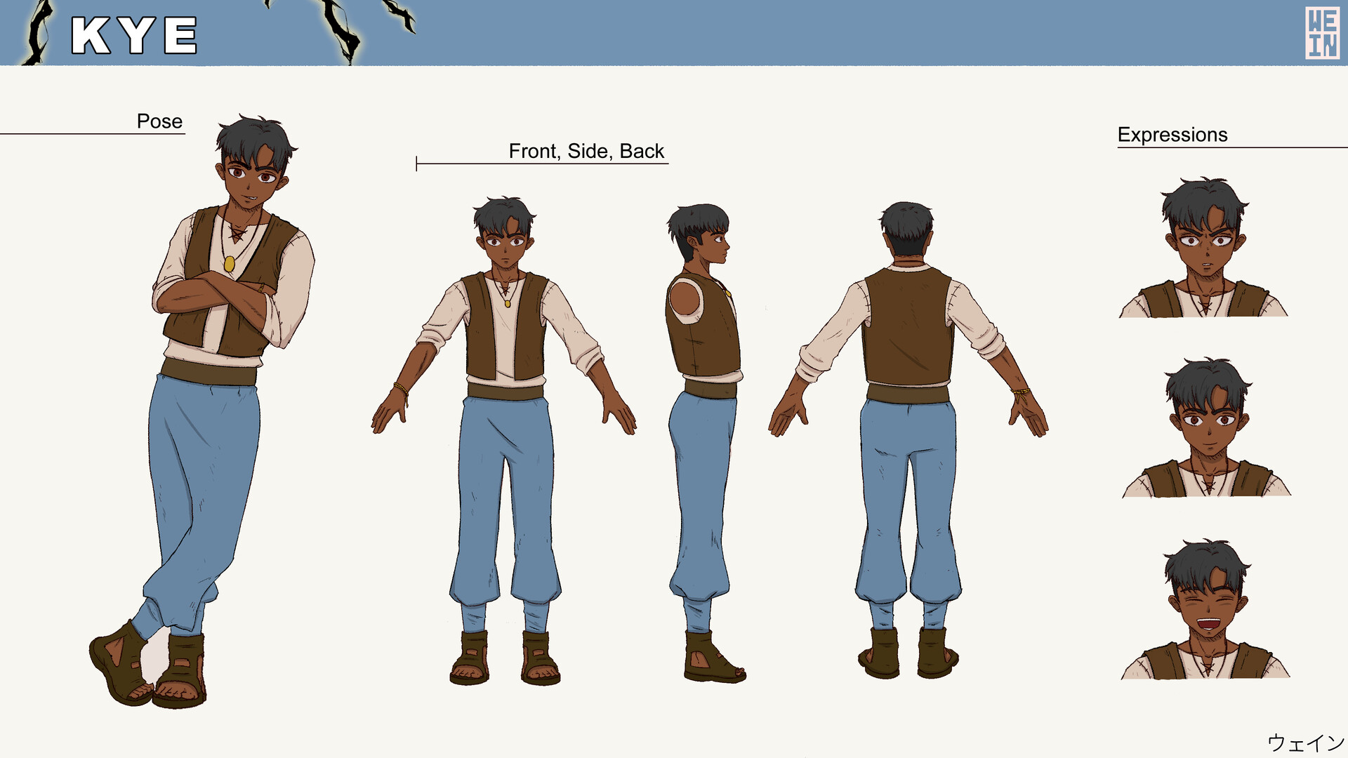 ArtStation - Character Sheet 3 - KYE