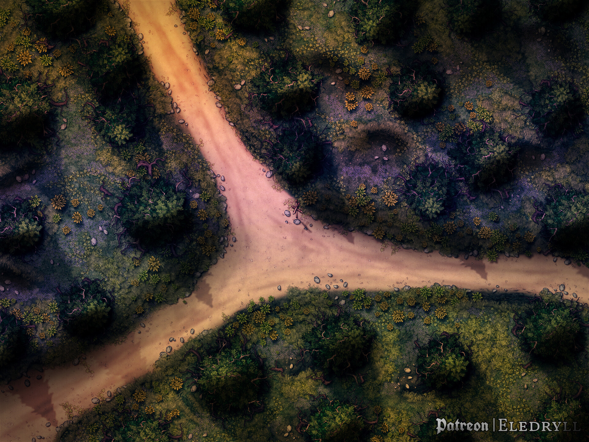 ArtStation - Country Crossroad